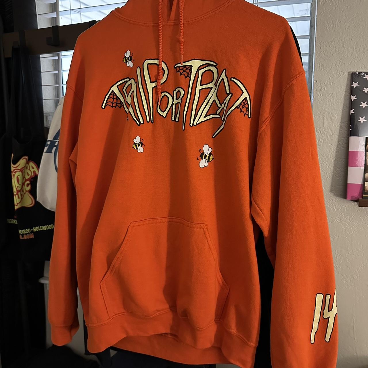rare trippie redd “trip or treat” halloween orange... | Depop