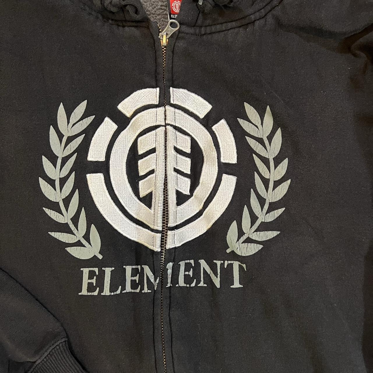 Element Men's Black and Grey Hoodie | Depop