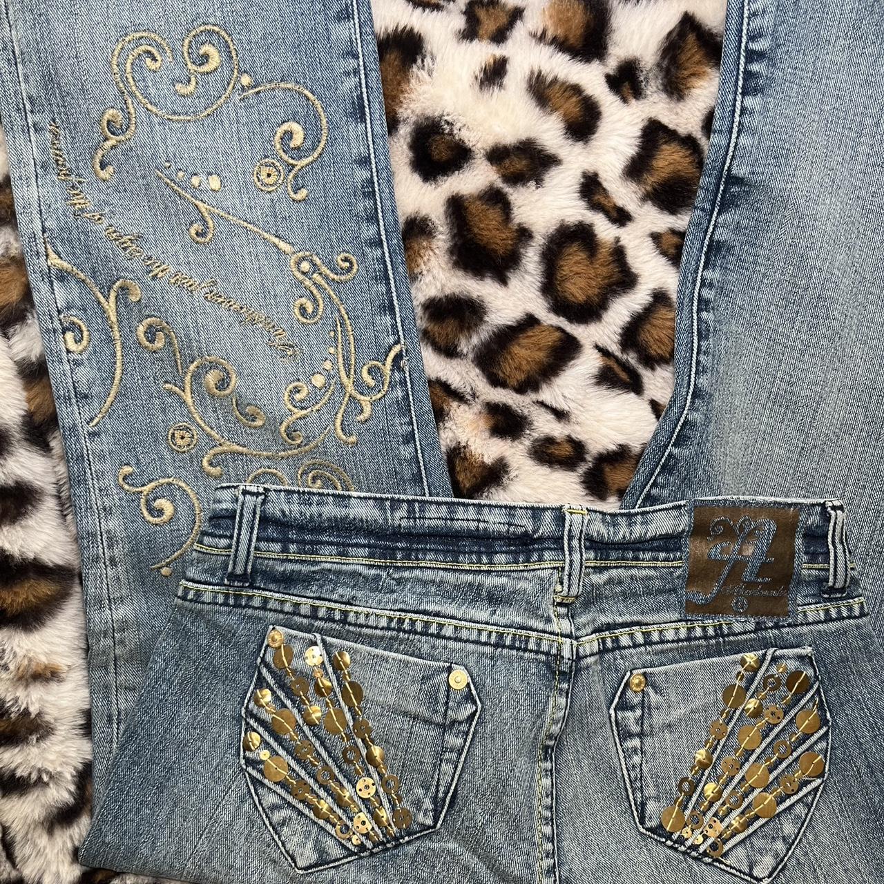 Insane low rise flared akdmks jeans (brand new with... | Depop
