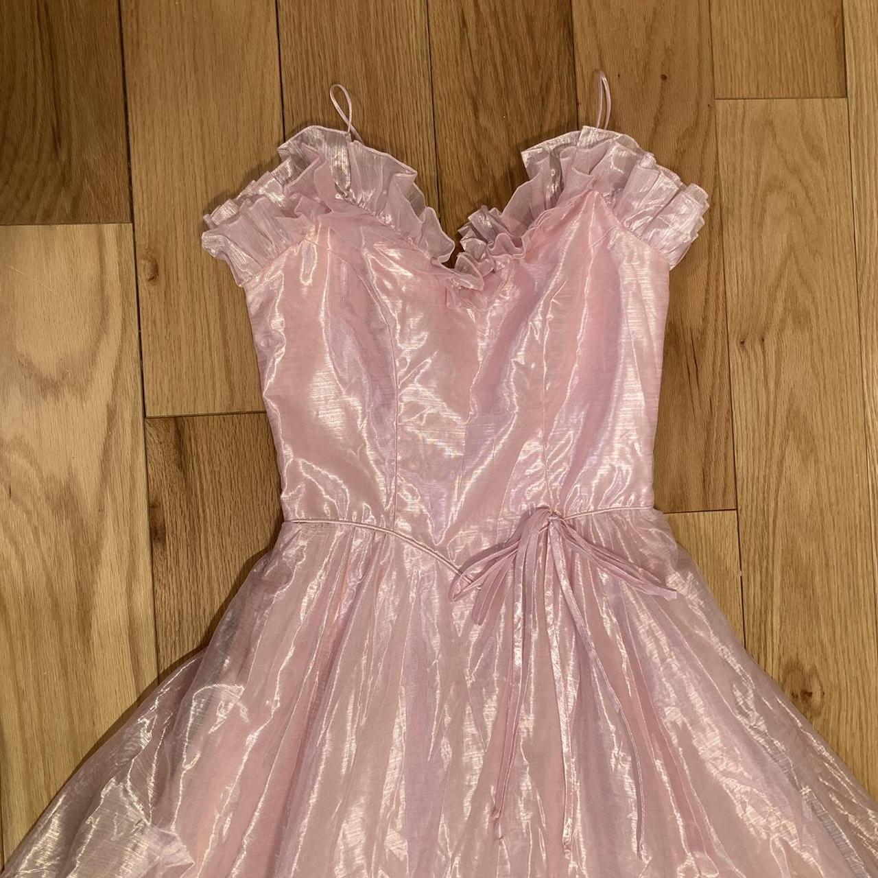 Light pink vintage formal / princess gown made of... - Depop