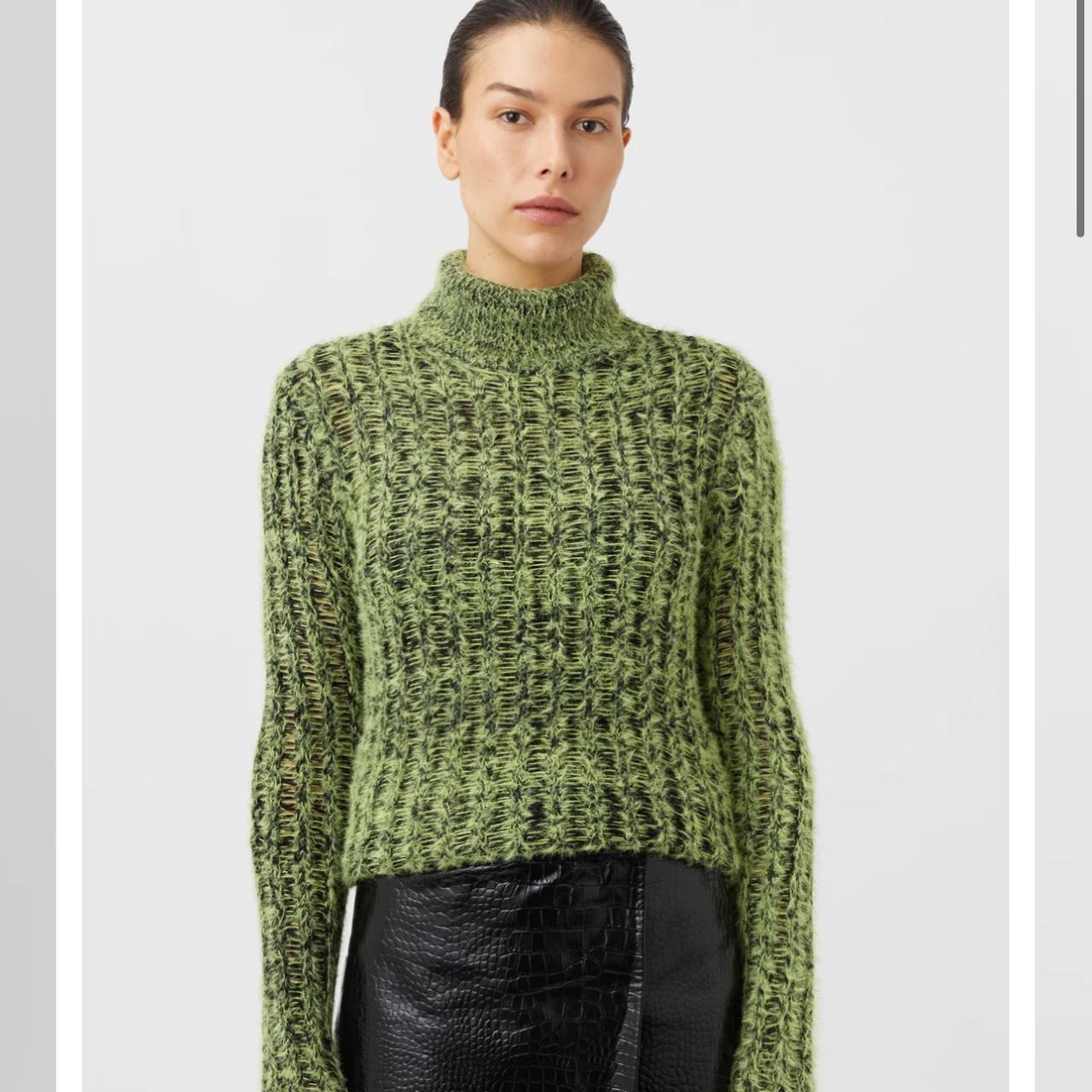 Camilla & Marc textured turtleneck knit in citron.... - Depop