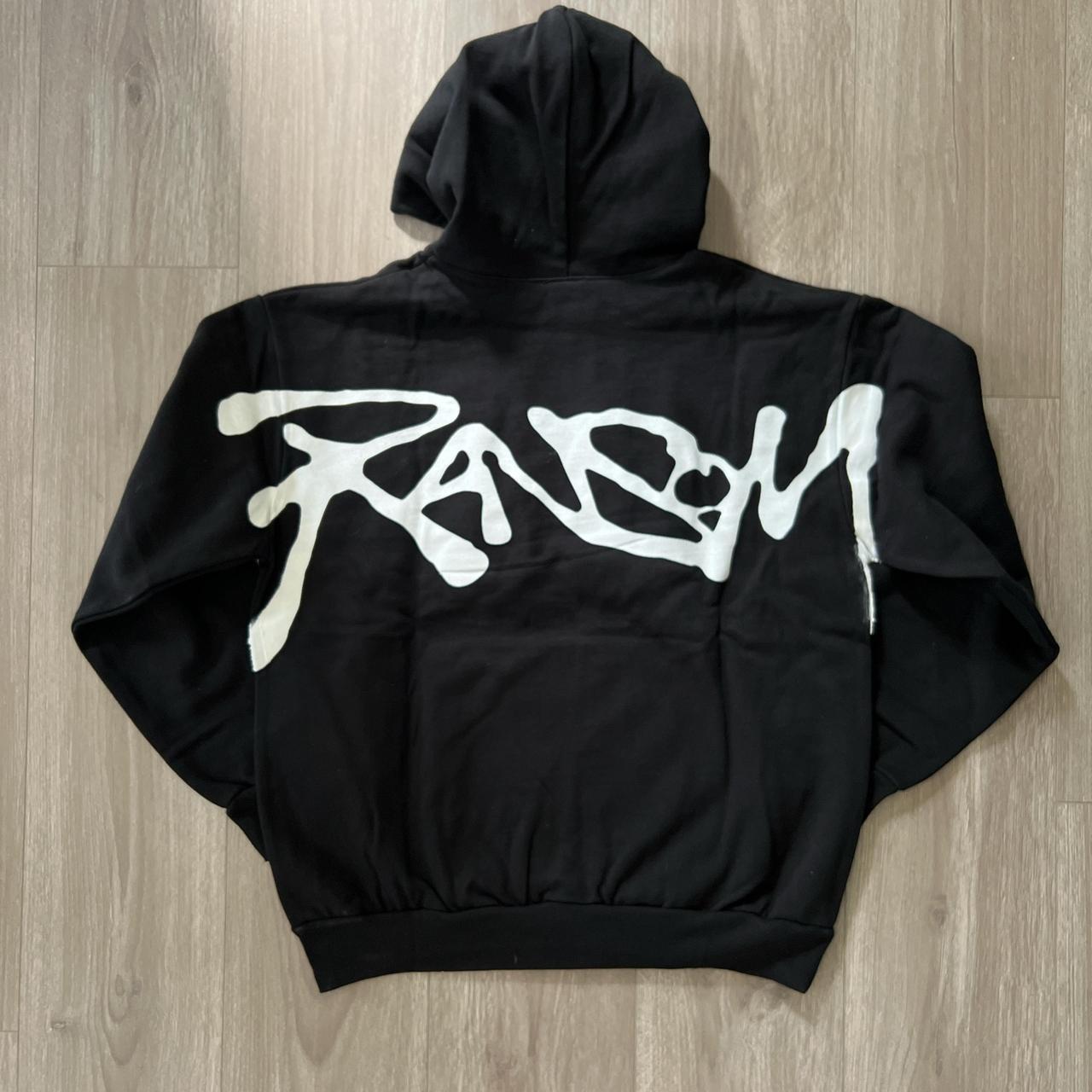 Ransom puff print black hoodie - Depop