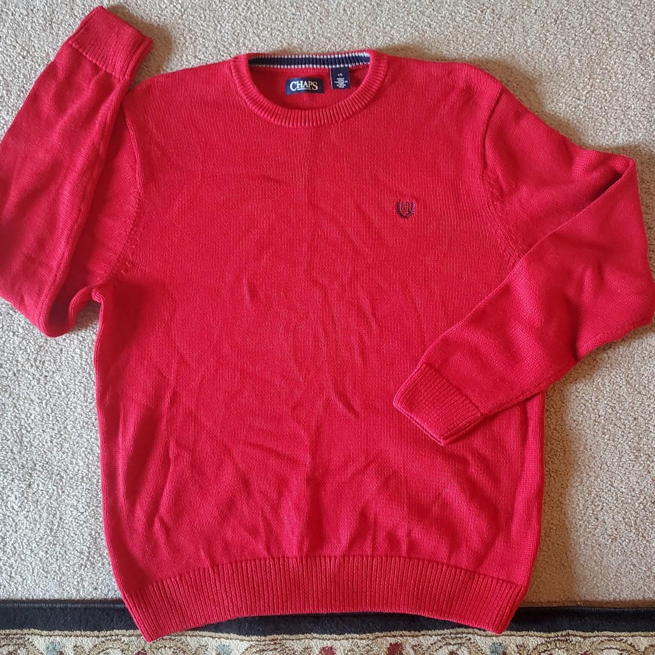 Chaps Men's Red Jumper | Depop