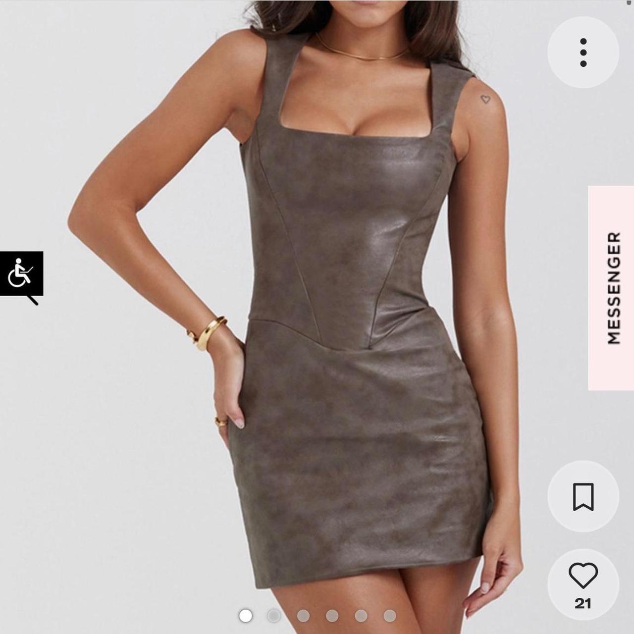 House of CB Mocha corset mini dress #houseofCB... - Depop