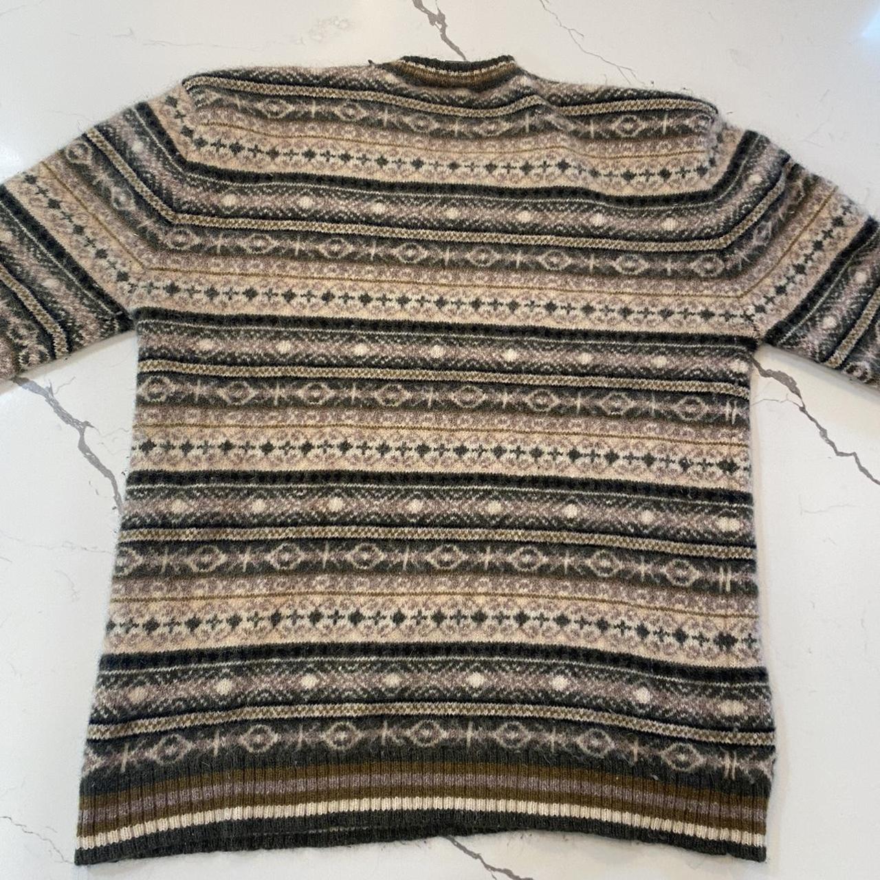 Beautiful earth tone 100% wool vintage sweater! This... - Depop