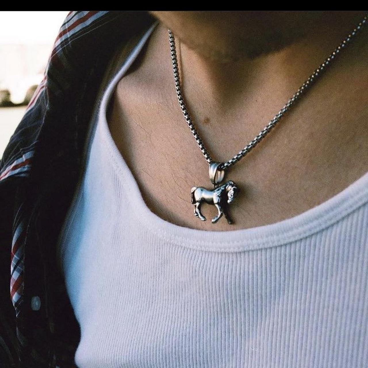 Matt Sturniolo horse necklace #sturniolotriplete... - Depop
