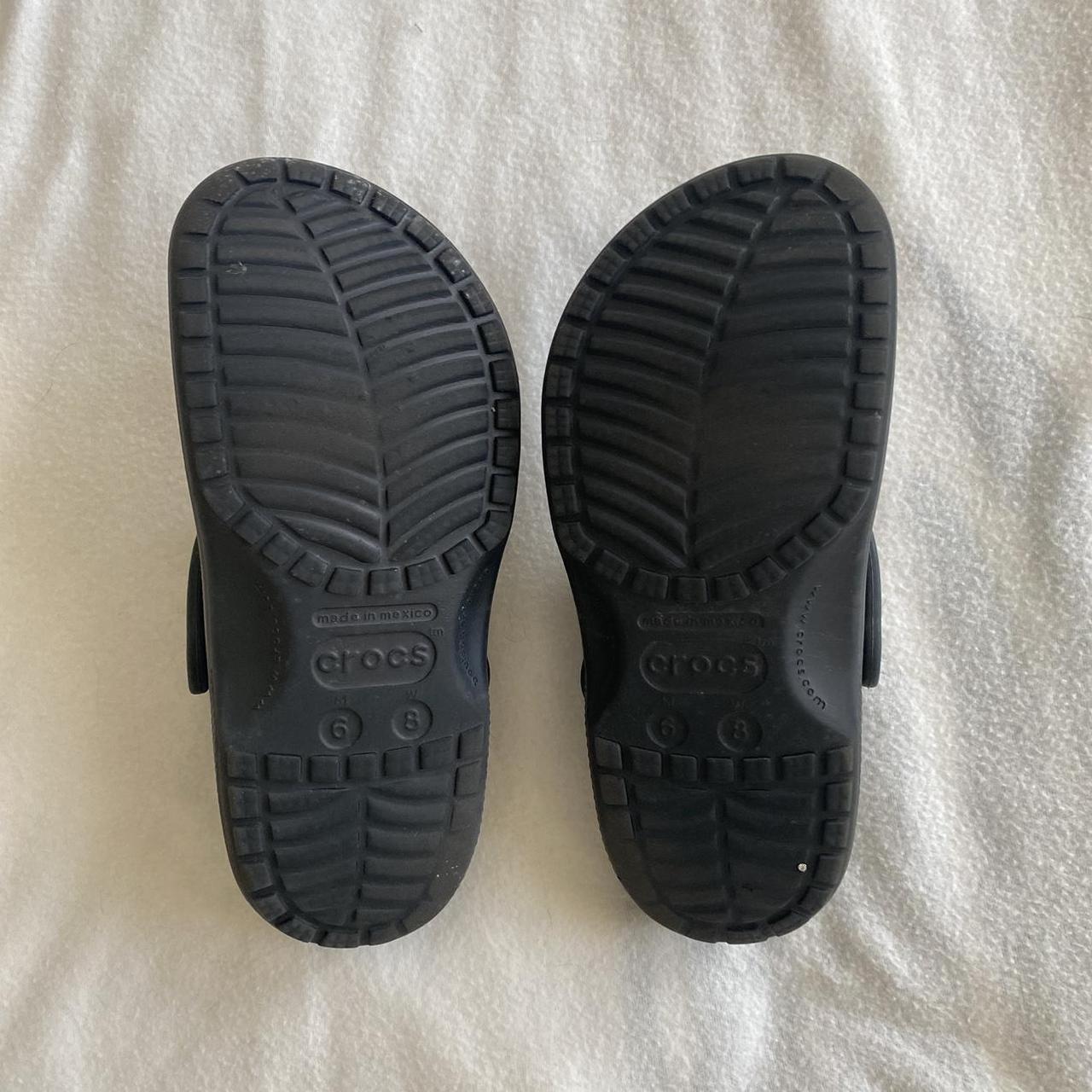 black crocs - classic style - only worn in the... - Depop