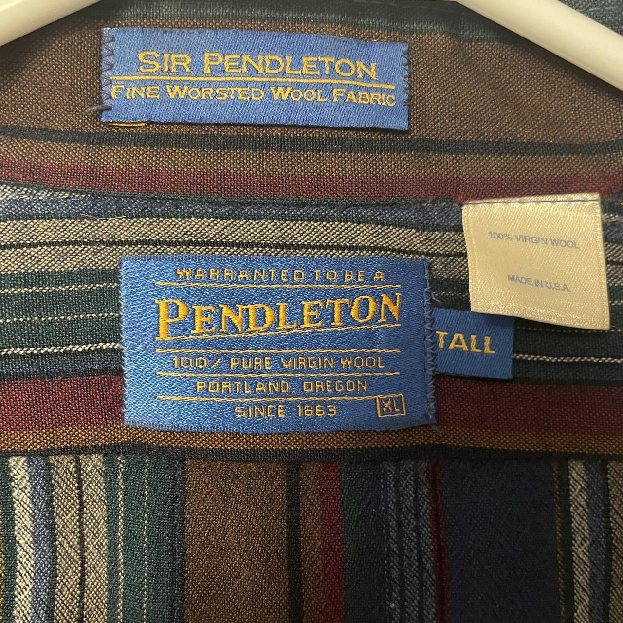 Super cool Vintage Pendleton long sleeve button down... - Depop
