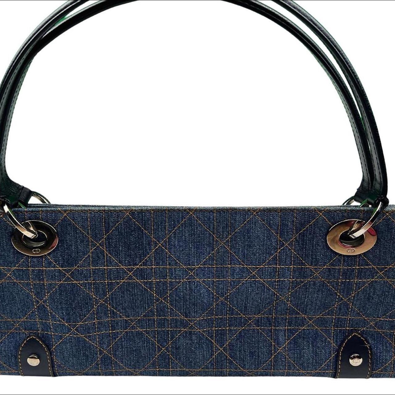 denim lady dior super rare dior d lite east west bag... - Depop