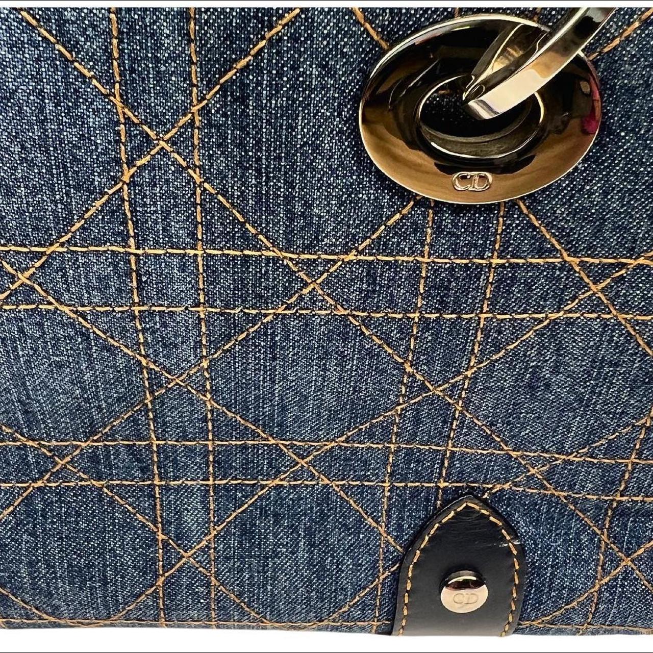 denim lady dior super rare dior d lite east west bag... - Depop