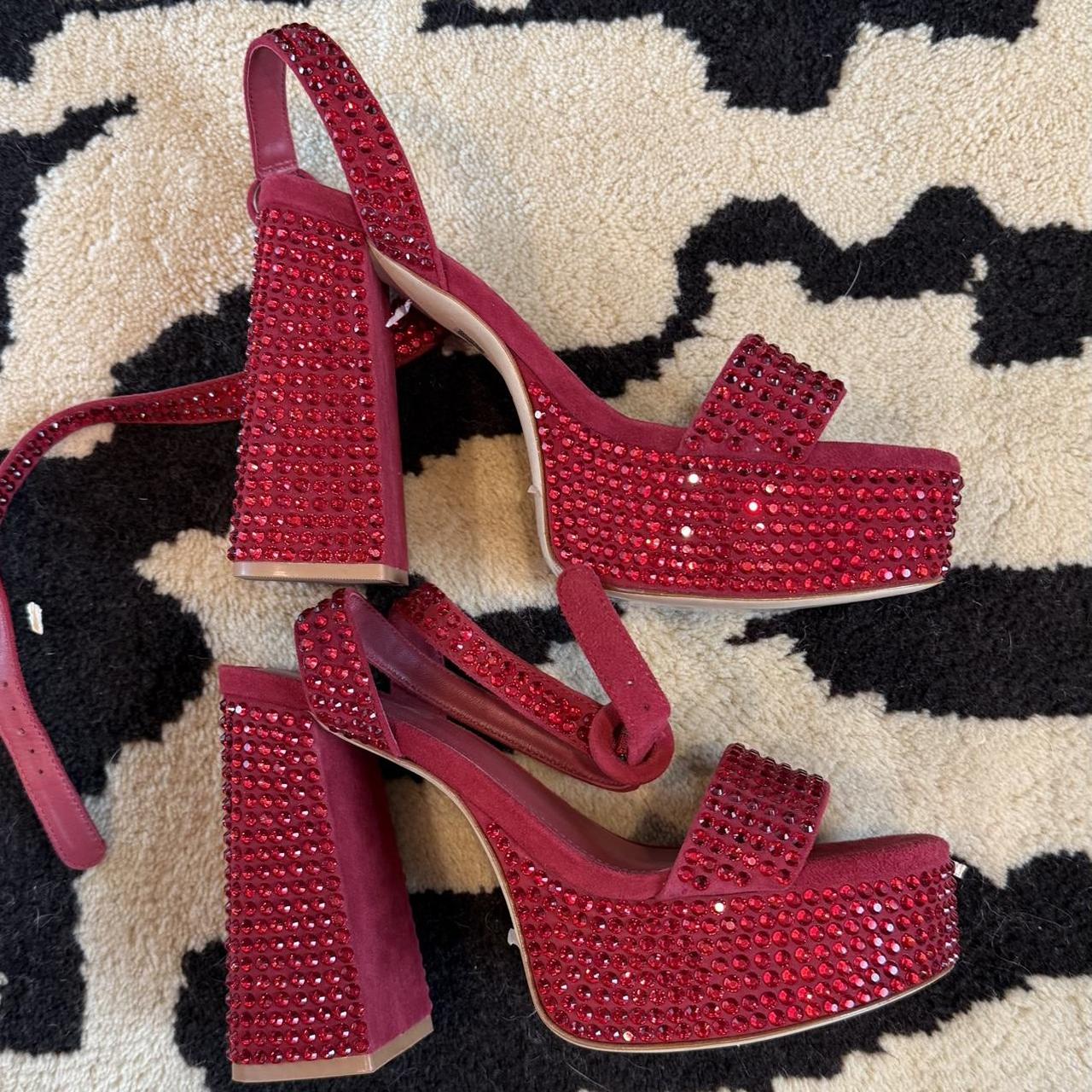 larroude sparkle platform heels | Depop