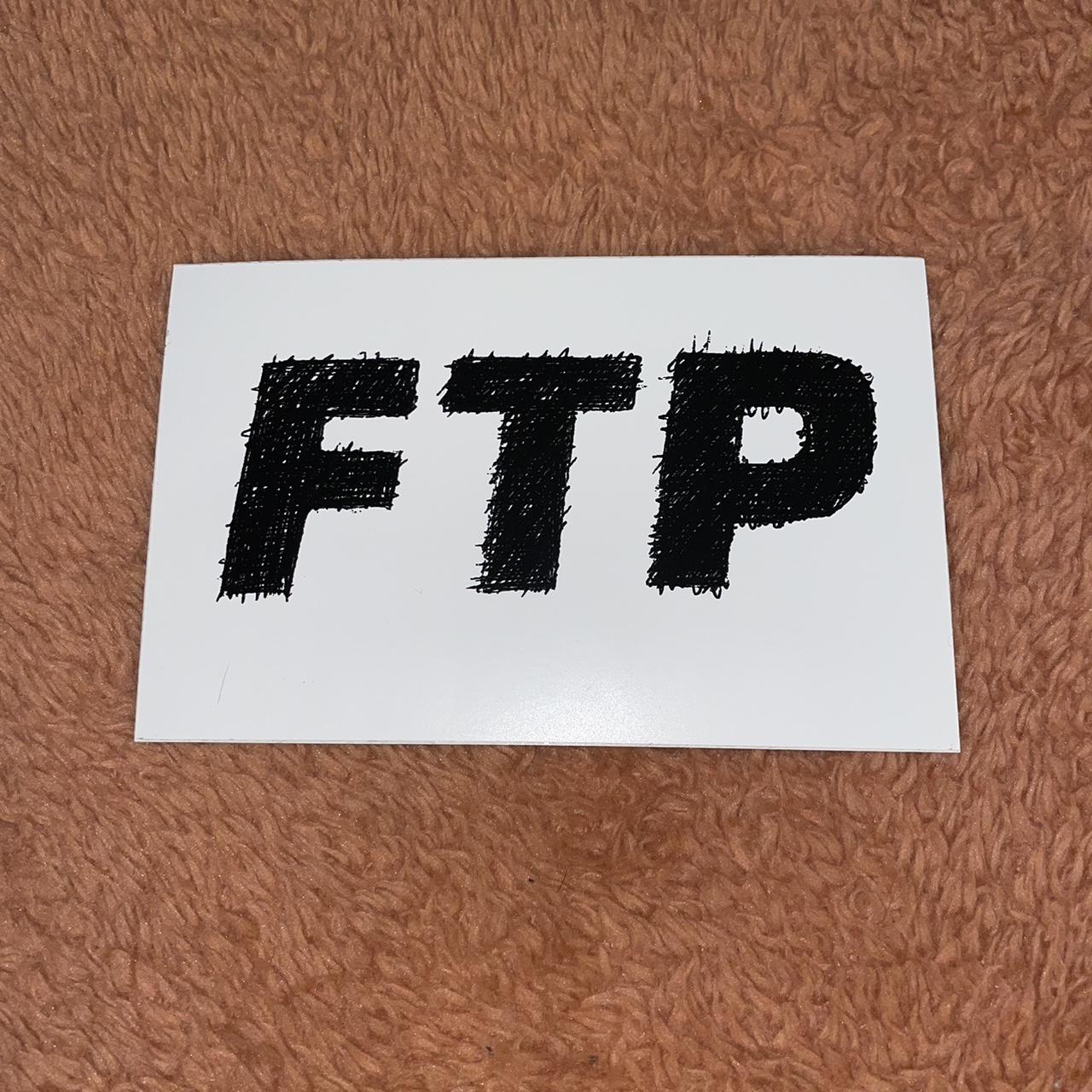 FTP OG Scribble Logo Sticker #FTP #fuckingawesome... - Depop