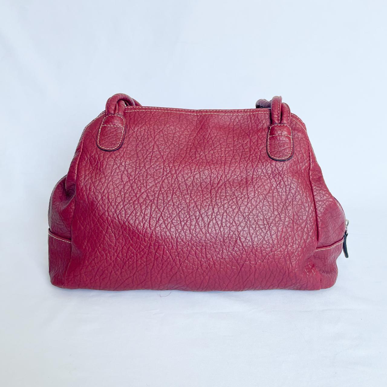 Y2K Red Leather Purse 2000s faux leather red purse.... - Depop