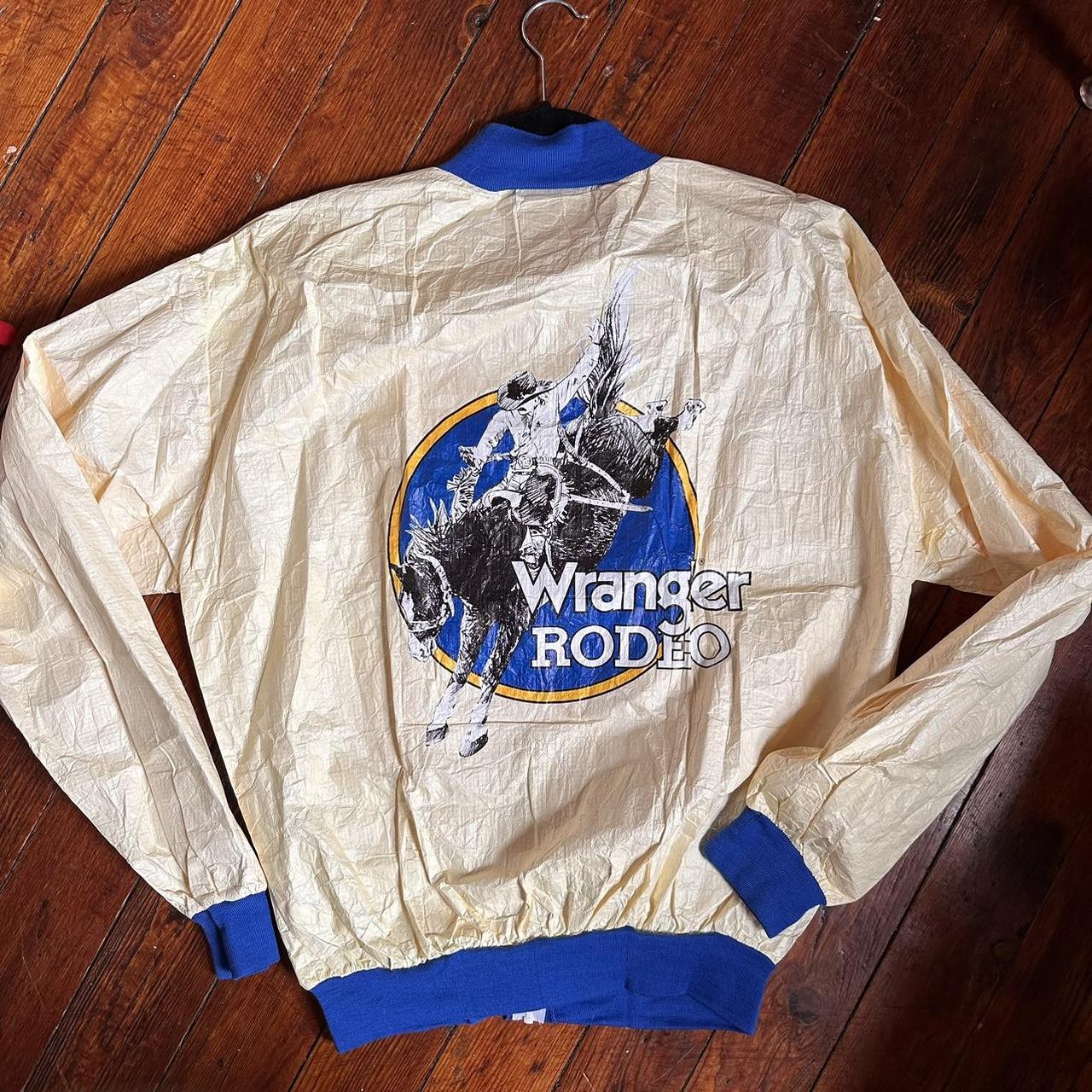 Wrangler Rodeo Tyvek Bomber Jacket -... - Depop