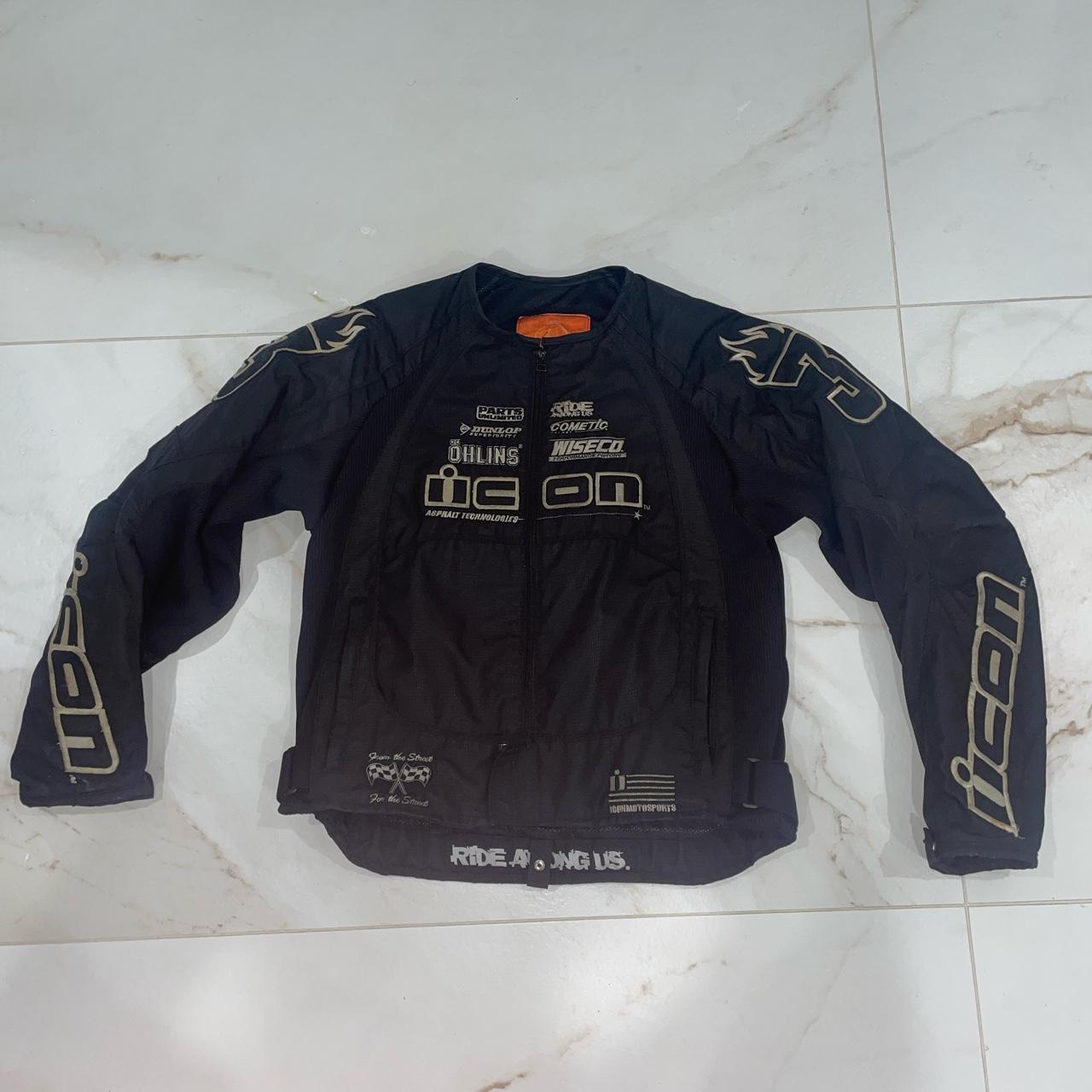 IICON RACING JACKET🖤 SIZE M IN WOMENS (Gives me a... - Depop