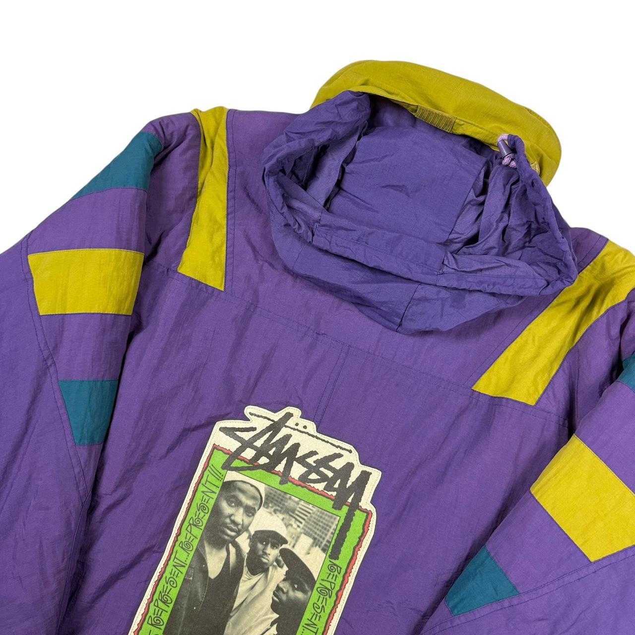 STUSSY PUFFER Reworked Vintage 90s puffer jacket in... - Depop