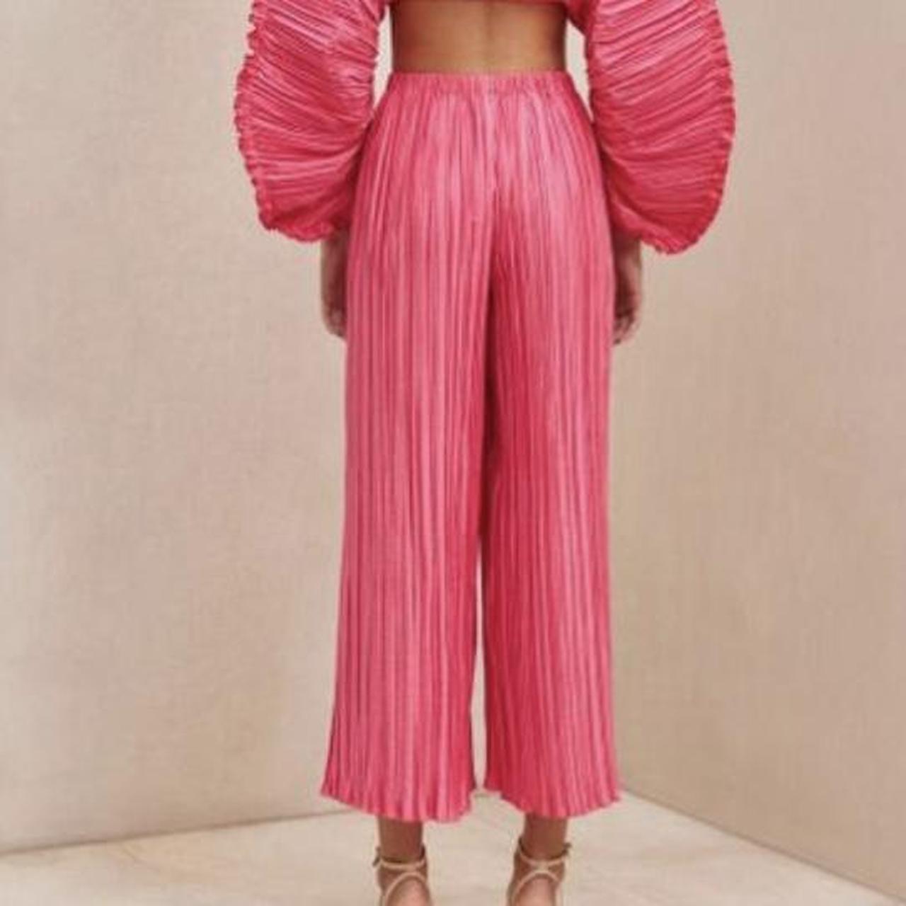 Cult Gaia Pink Stacie pants Quella top pink... - Depop