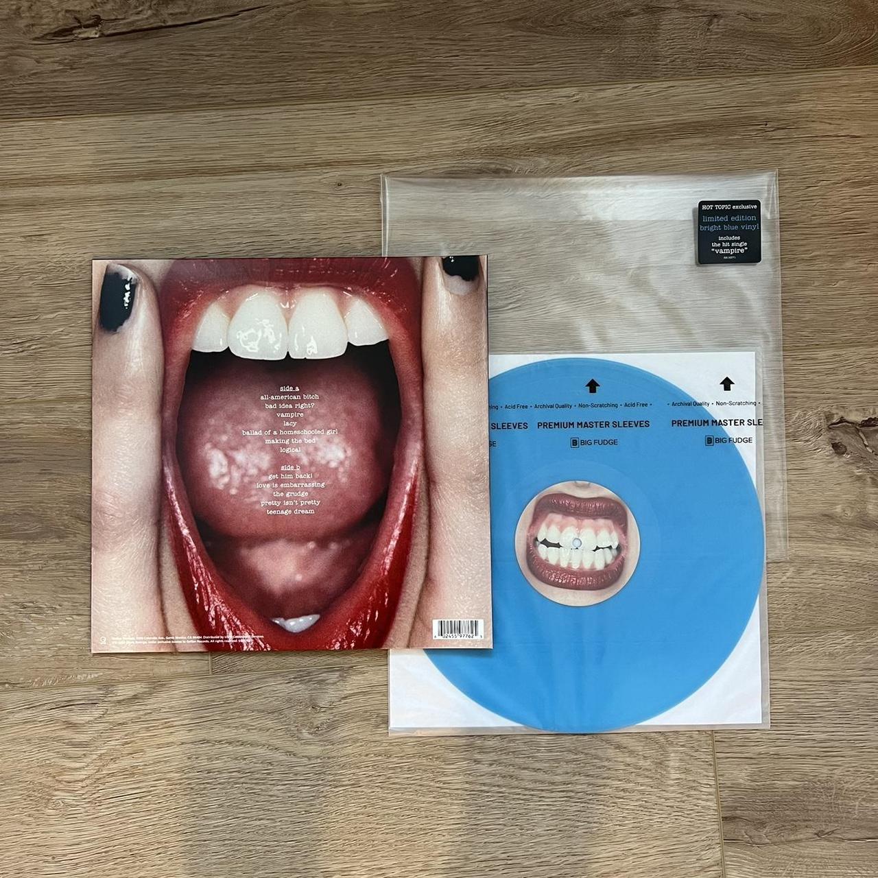 olivia rodrigo guts hot topic exclusive blue... - Depop