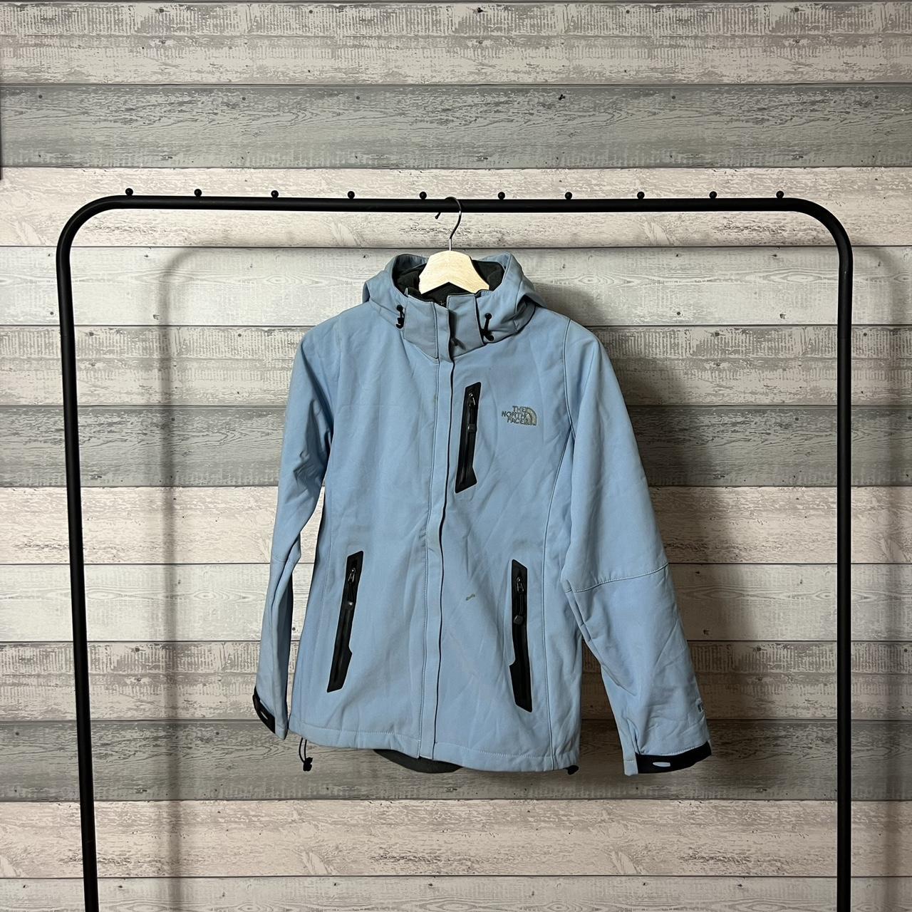 The North Face Summit Series Baby Blue Shell Jacket. - Depop