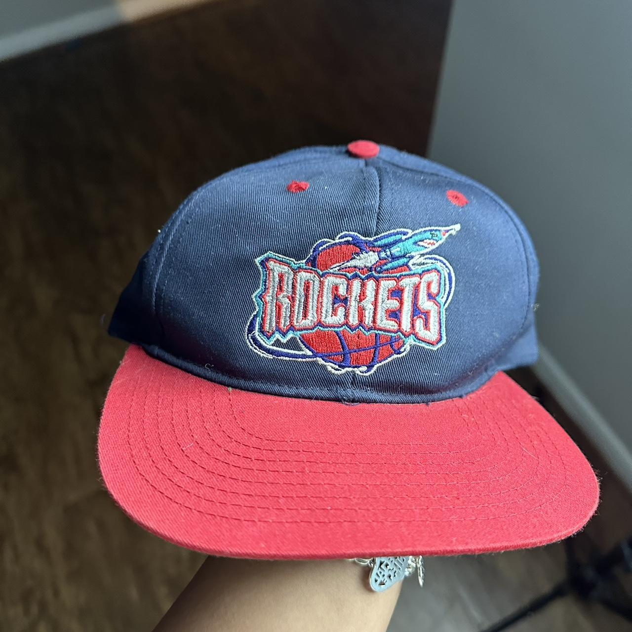 Vintage Houston rockets SnapBack hat good condition - Depop