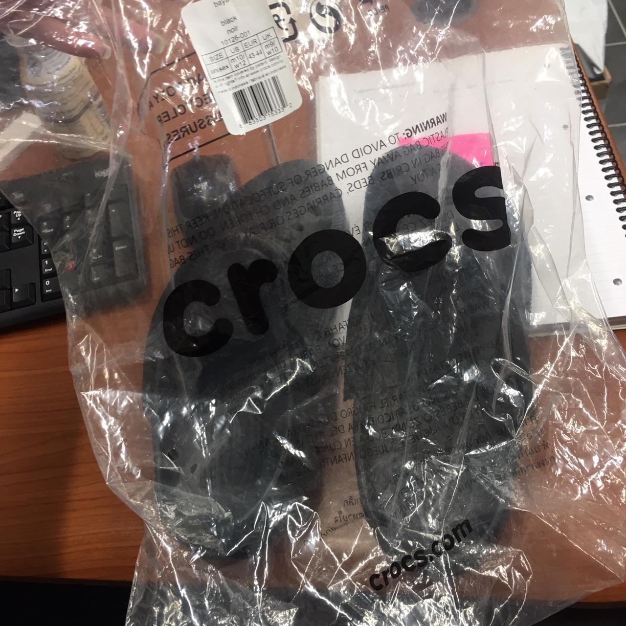 Black Crocs Various sizes available please message... - Depop