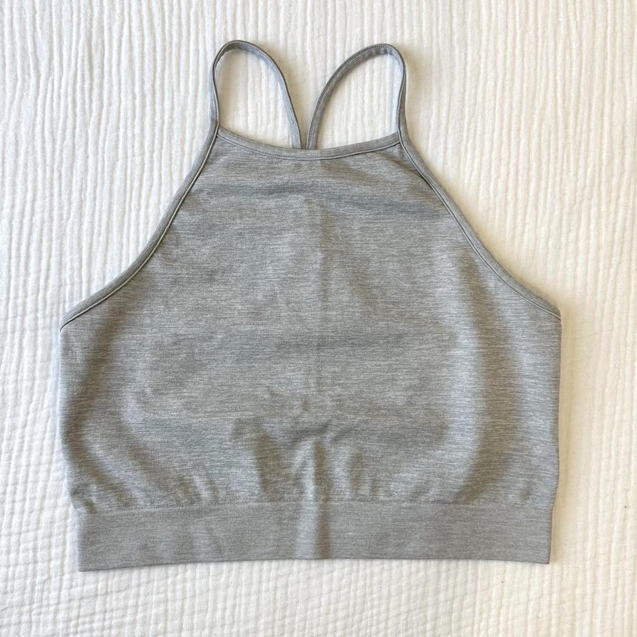 Fabletics Women's Grey Bra | Depop