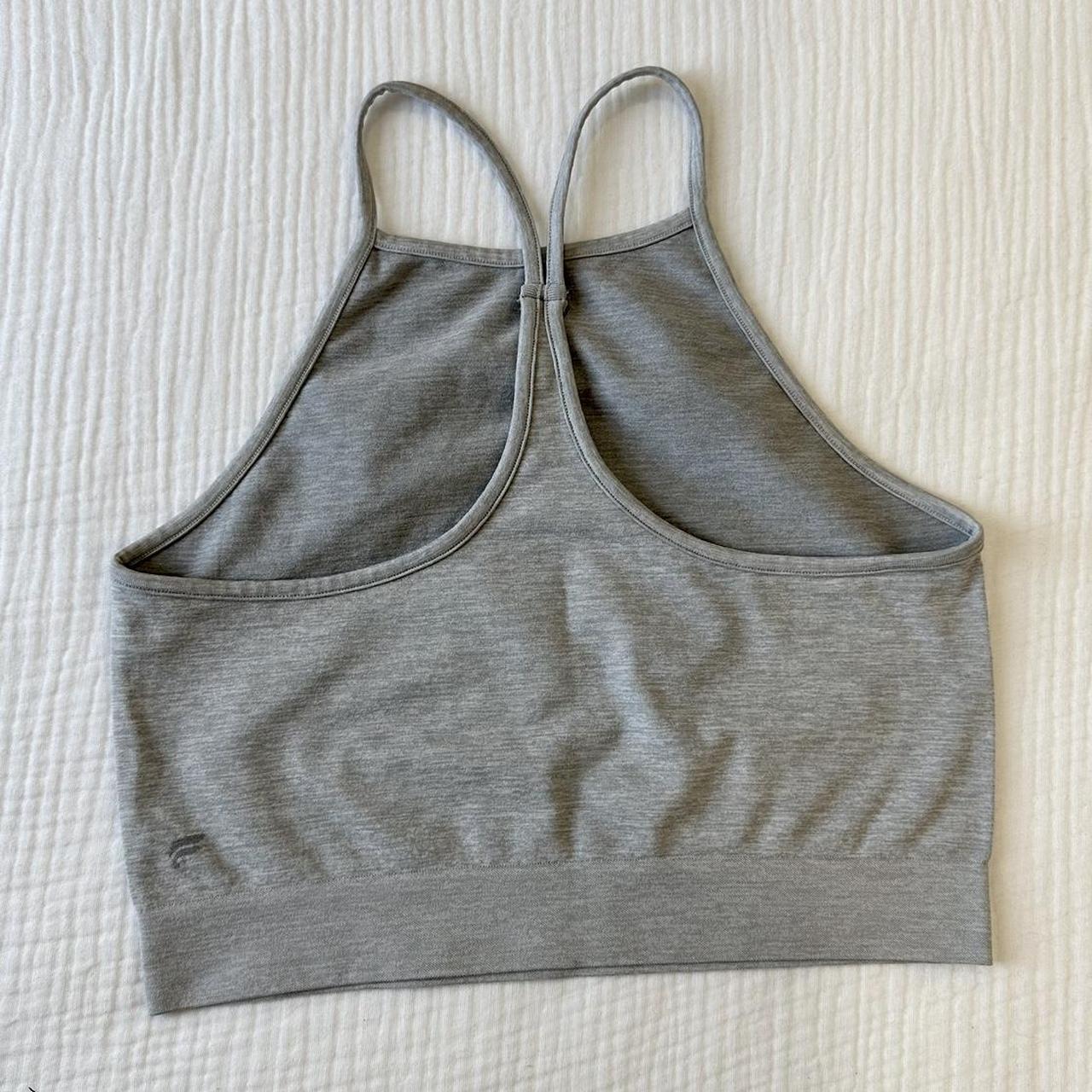 Fabletics Women's Grey Bra | Depop