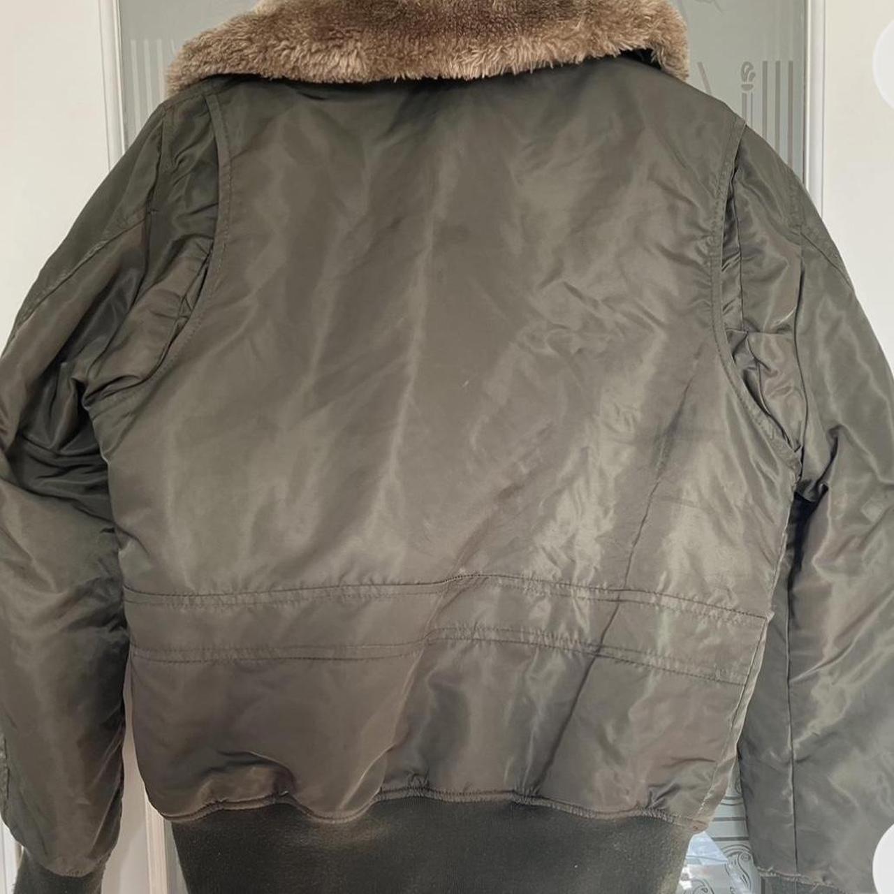 Schott NYC flight Jacket - military green... - Depop