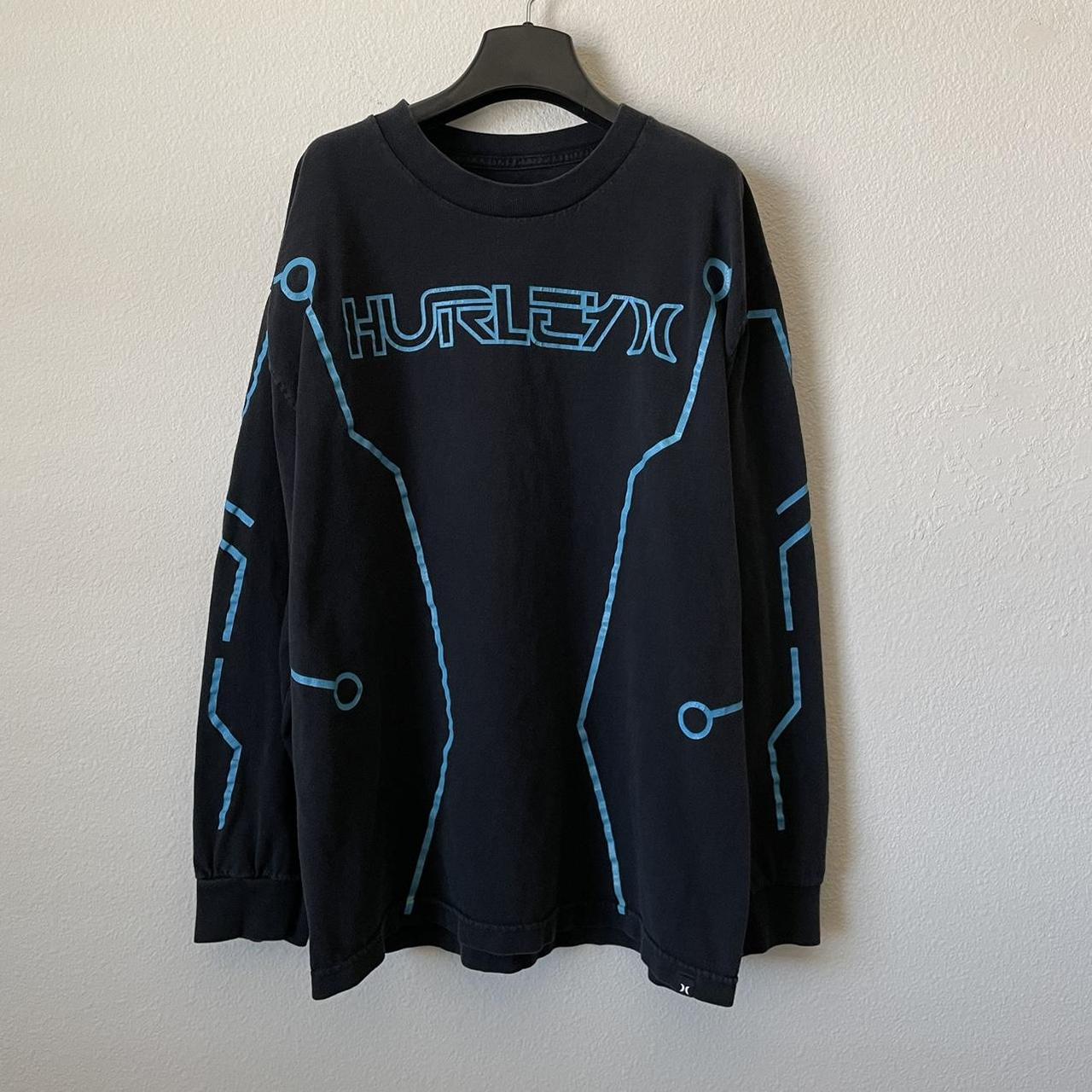Vintage Hurley Tron Legacy Collaboration Long Sleeve... | Depop