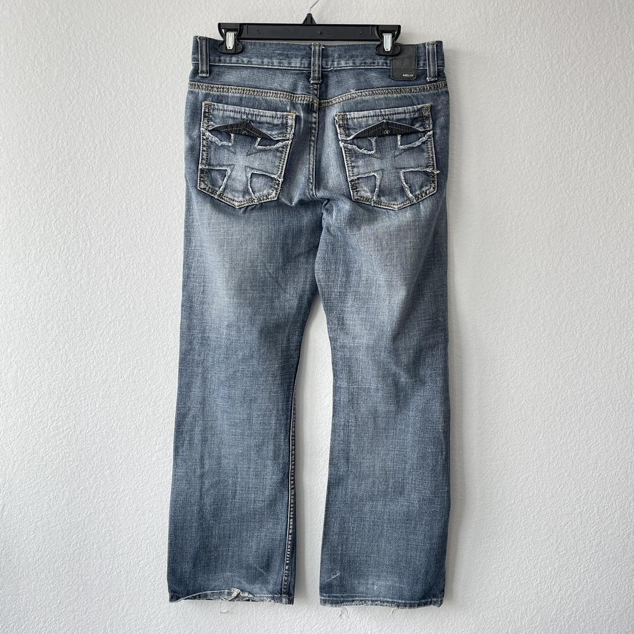 Vintage 00s Helix Cross Pocket Relaxed Bootcut... | Depop
