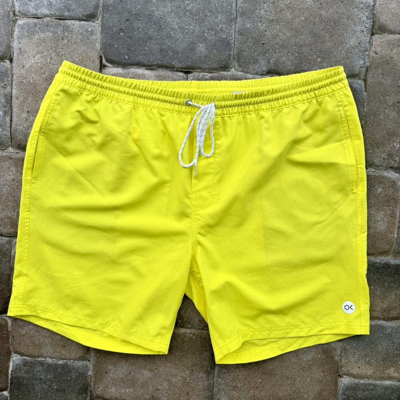 Outerknown Nomadic Volley electric lime quick dry... | Depop