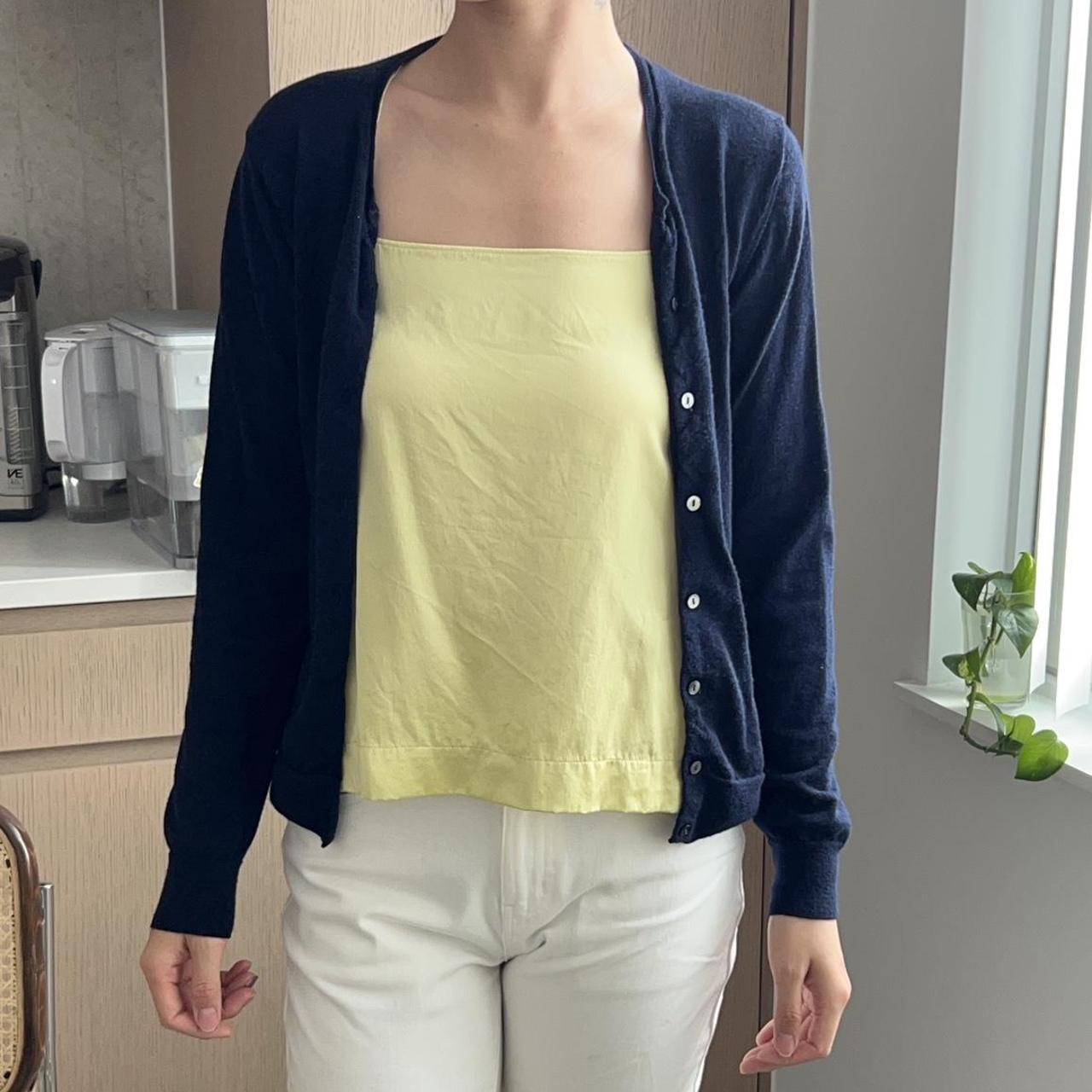 Muji wool + silk cardigan size M but runs small - Depop