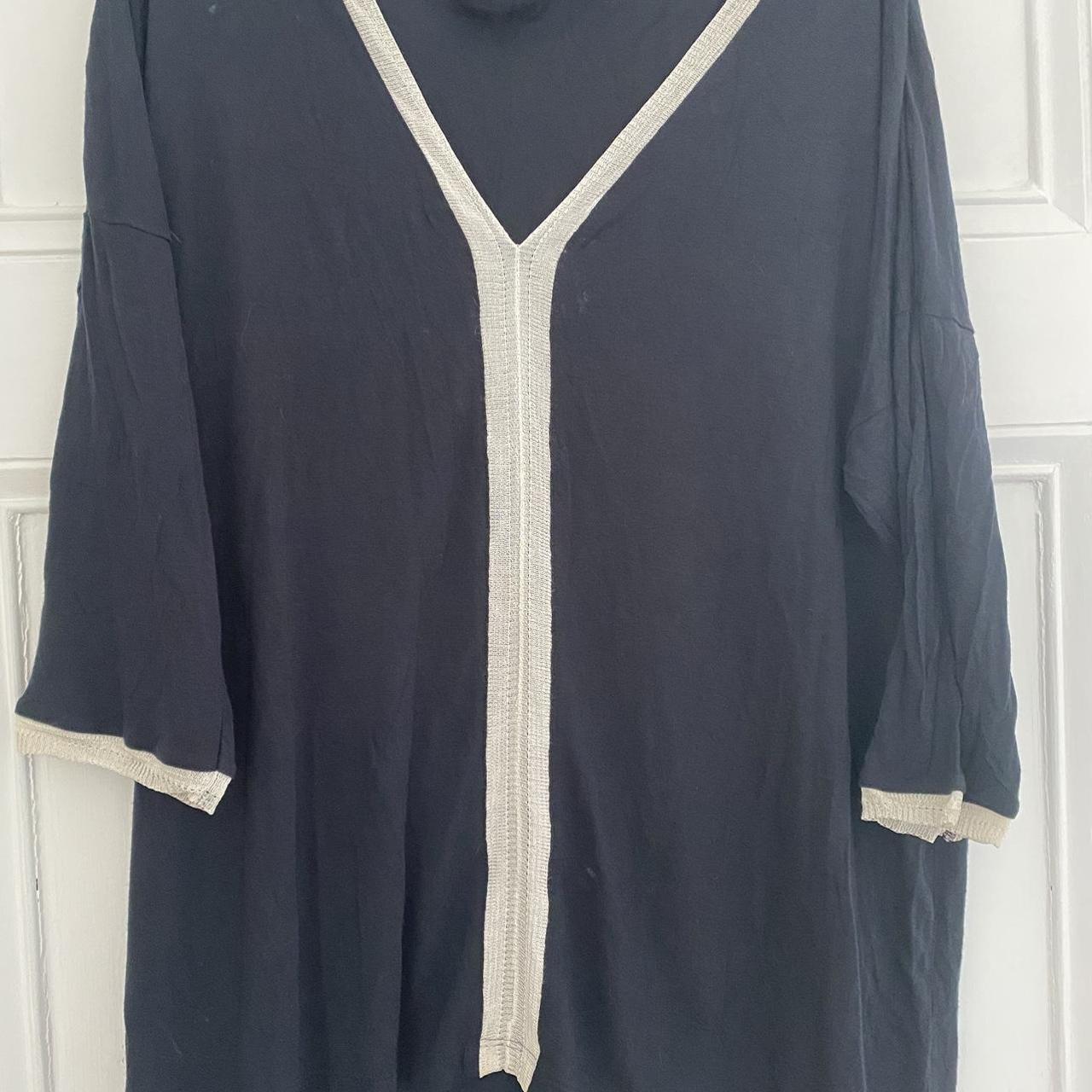 French Connection navy top Super soft Navy top with... - Depop