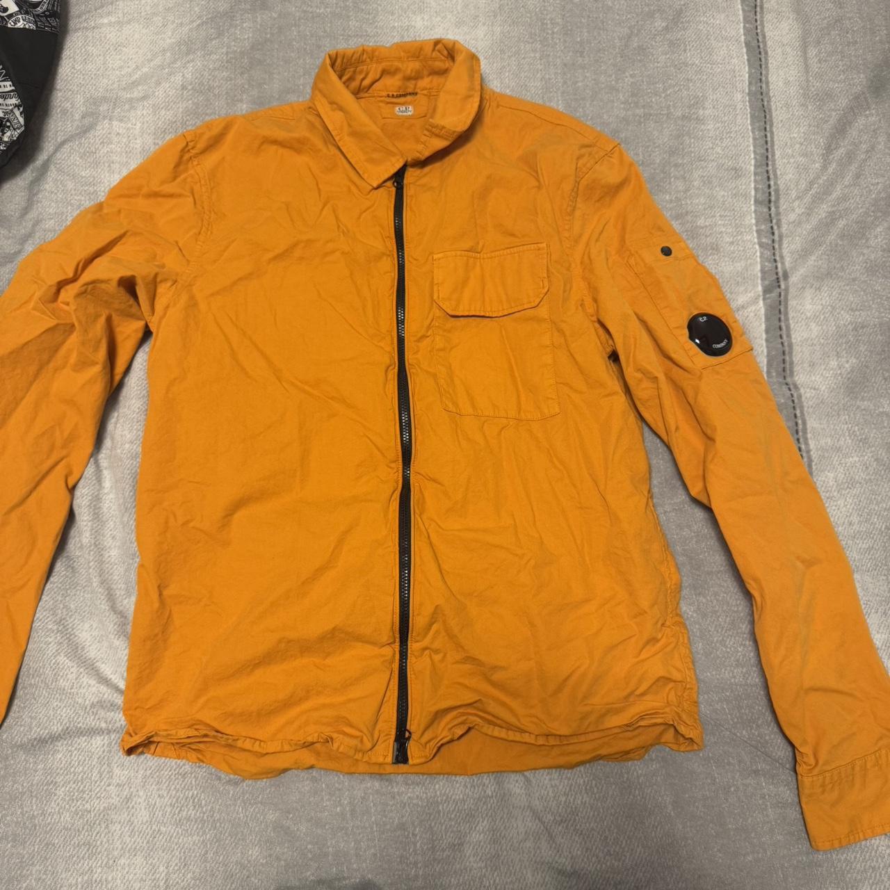 CP Company lightweight jacket in orange - Depop