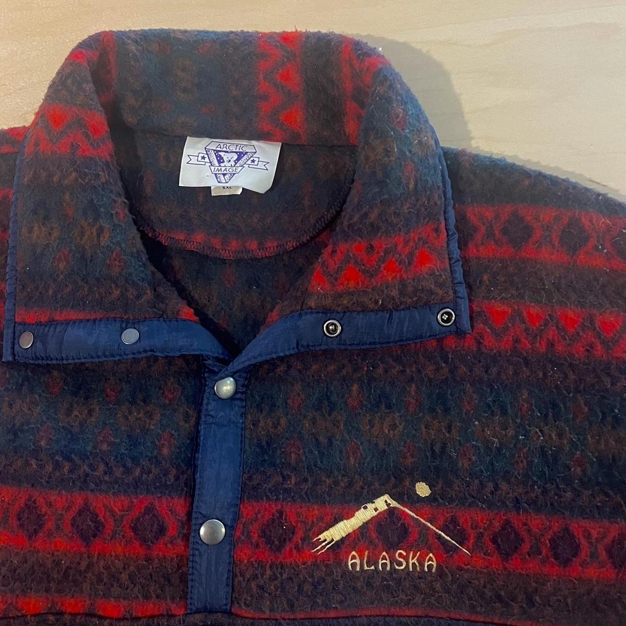 SICKEST authentic vintage “Alaska” embroidered fuzzy... - Depop
