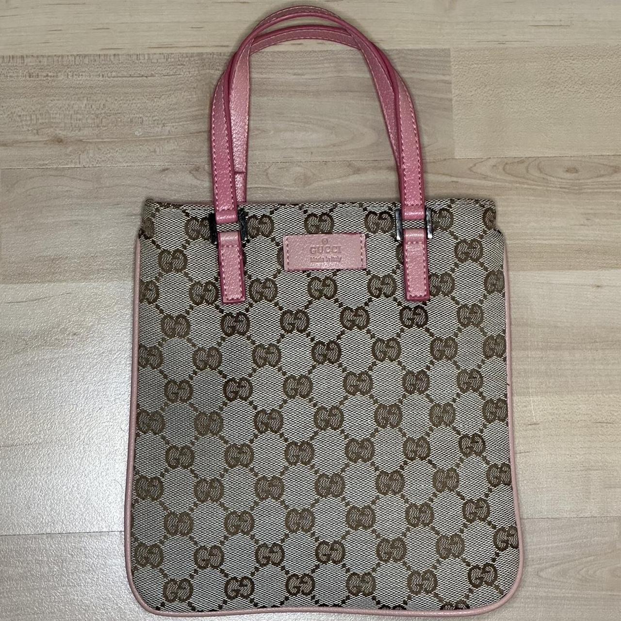 Vintage Gucci Monogram Pink Framing Bag #gucci #bag... - Depop