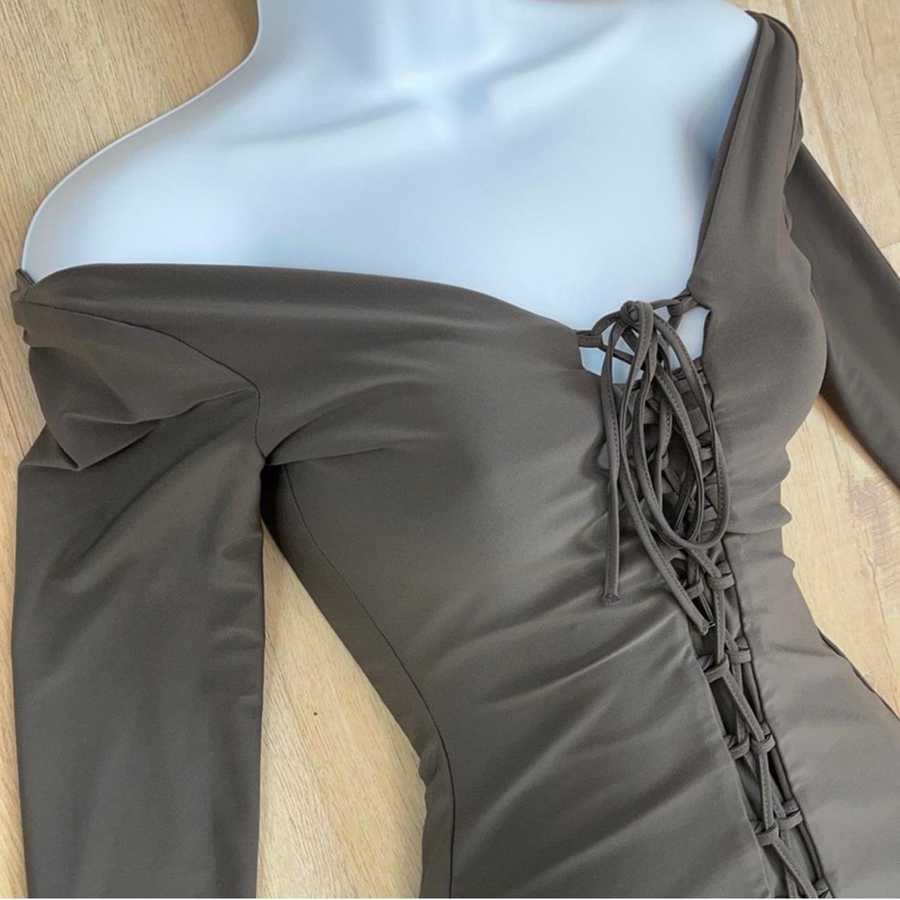 AYM Studio / Boom boom the label olive dress -... - Depop