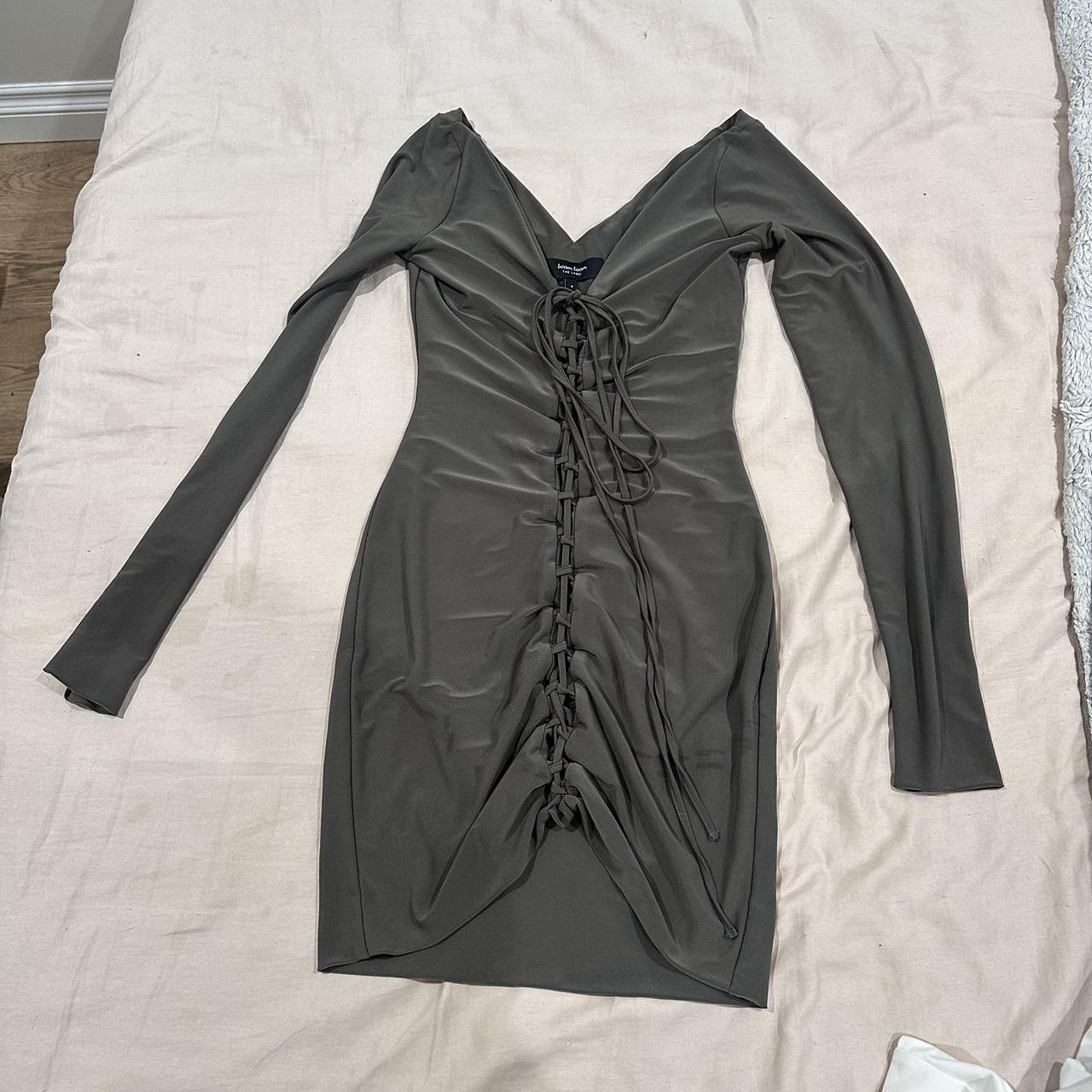 AYM Studio / Boom boom the label olive dress -... - Depop