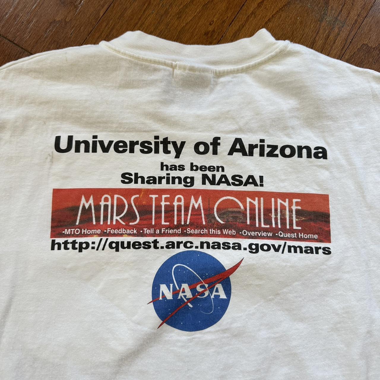Vintage 90s NASA Mars Team Online UofA t-shirt... - Depop