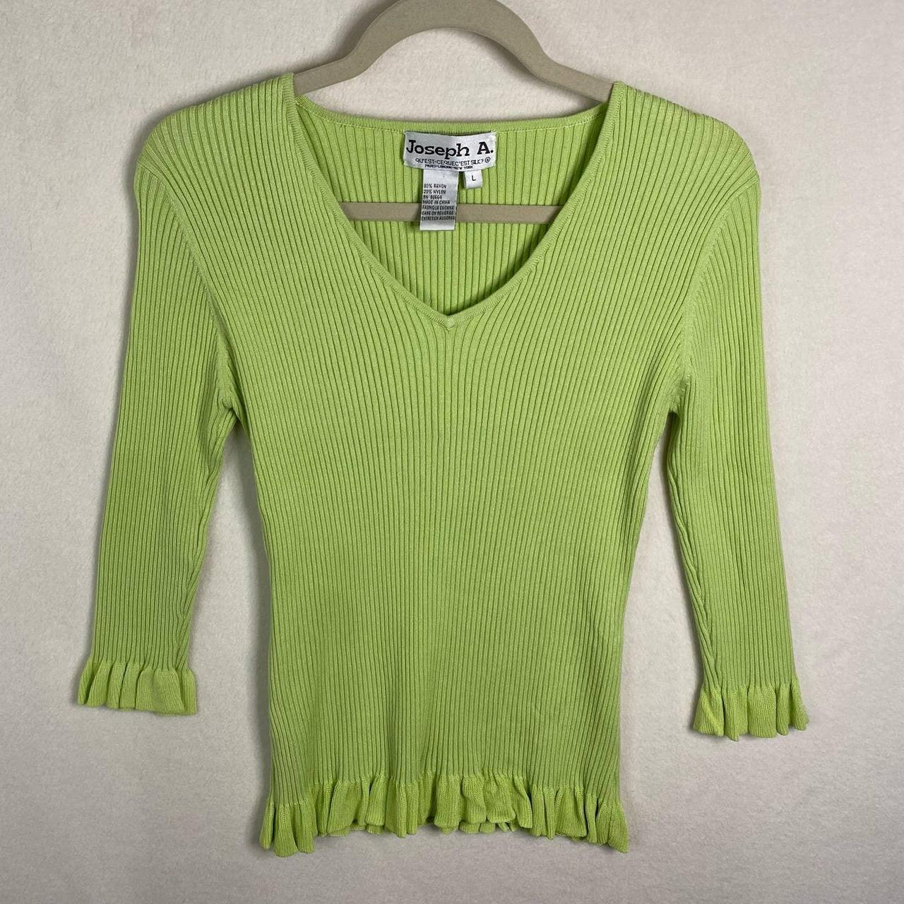 Joseph A Women's Green Jumper | Depop