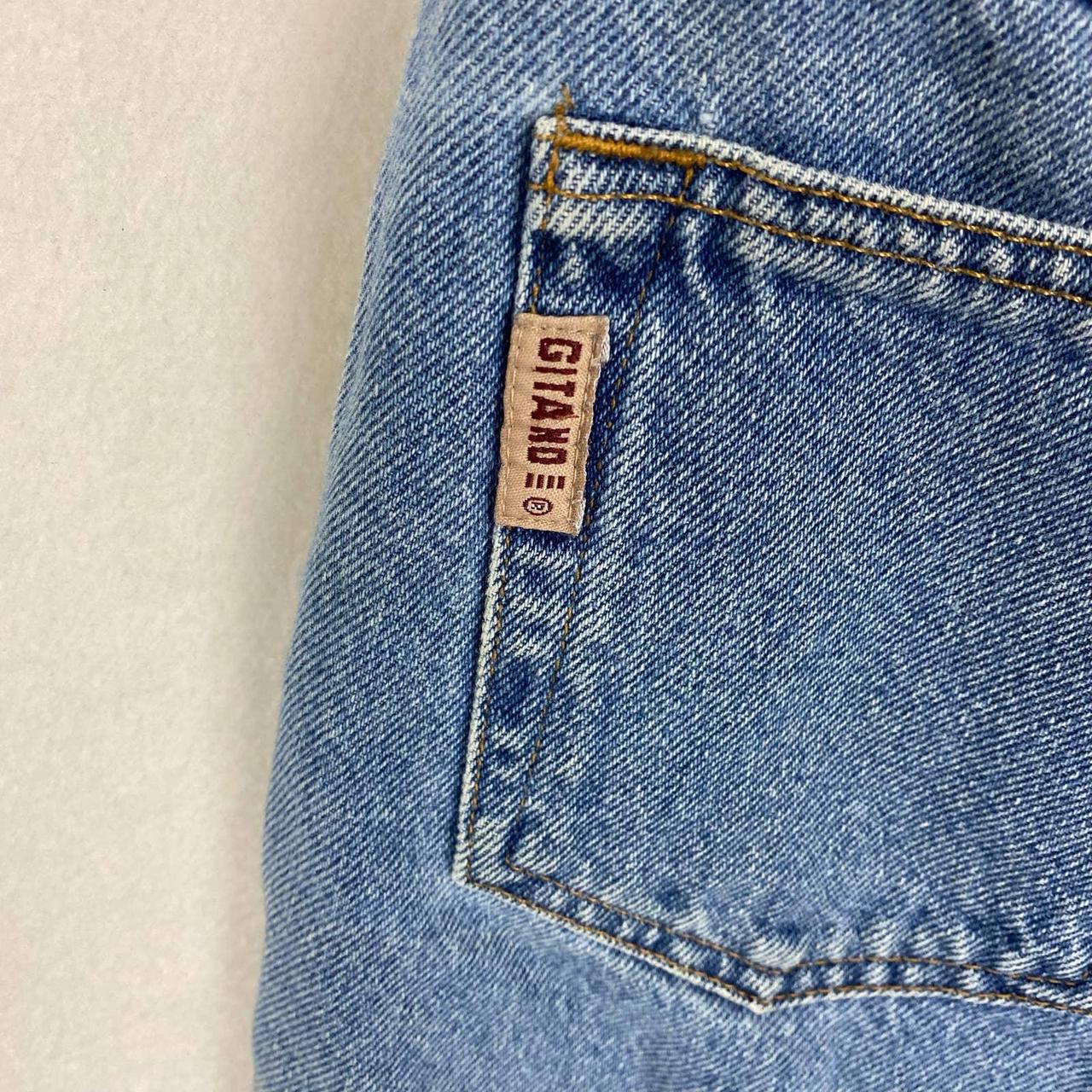 Vintage Gitano Light Wash High-Rise Denim Shorts •... - Depop