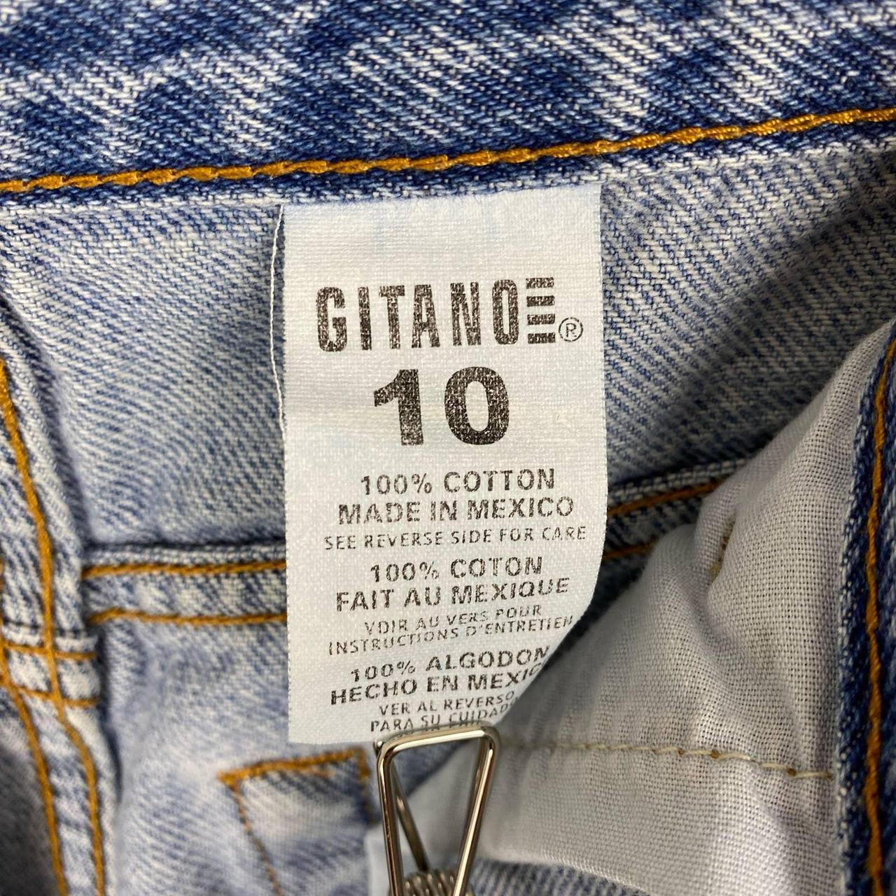 Vintage Gitano Light Wash High-Rise Denim Shorts •... - Depop