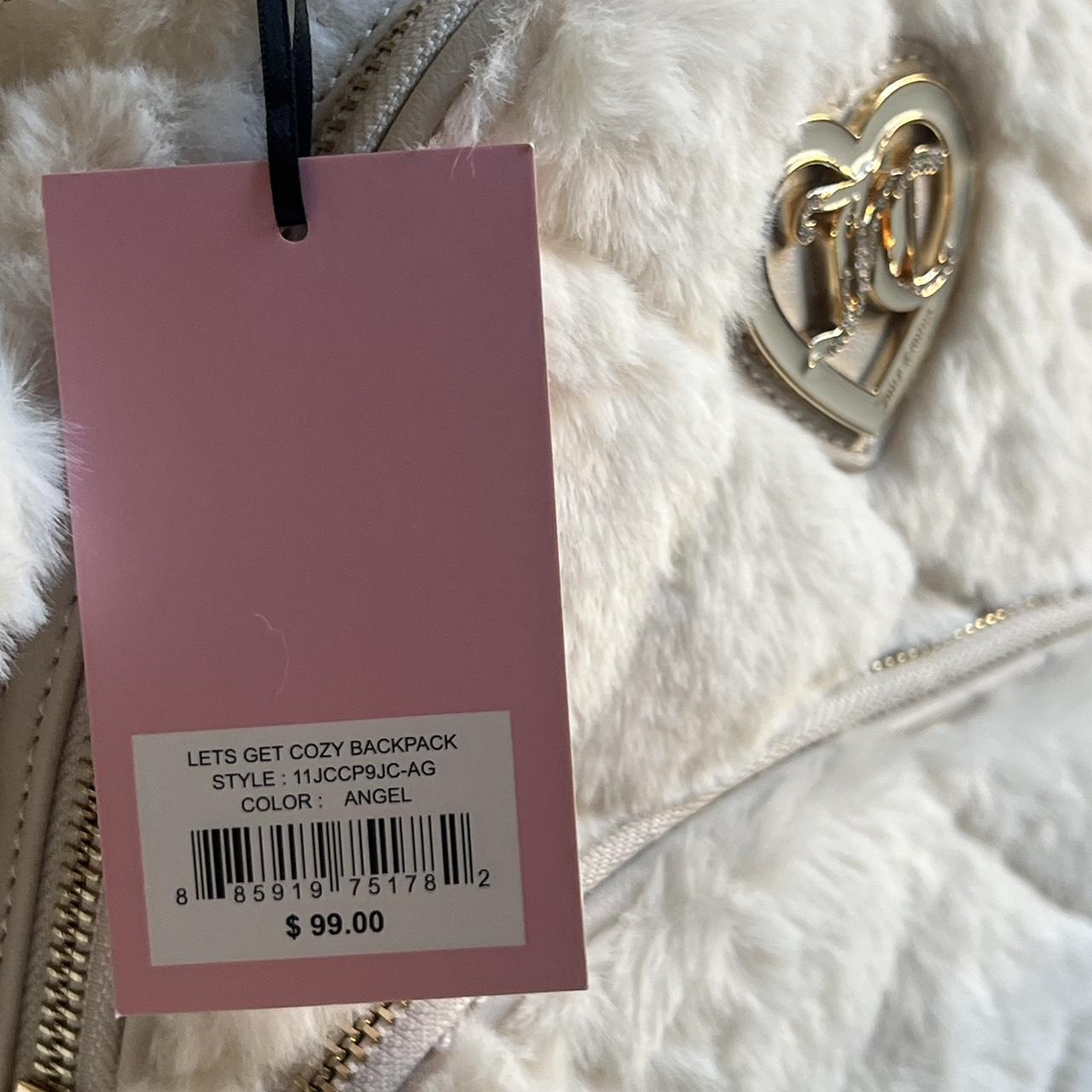 Juicy Couture Let’s get cozy backpack Color: Angel... - Depop