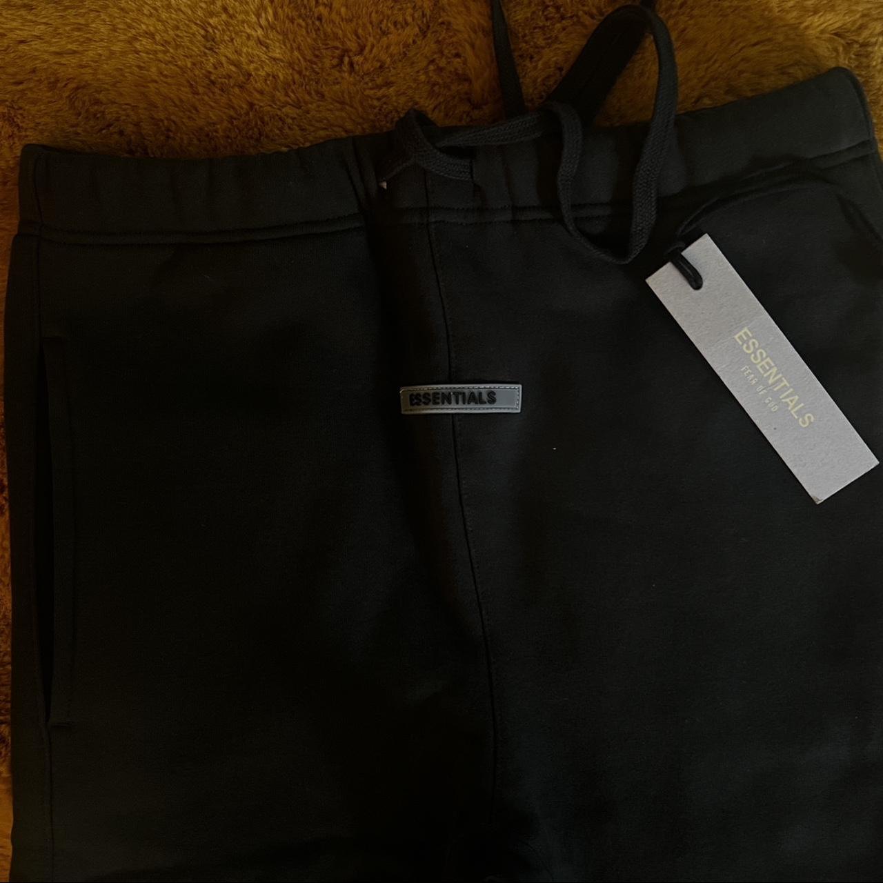 Black essentials sweat pants - size small women’s.... - Depop