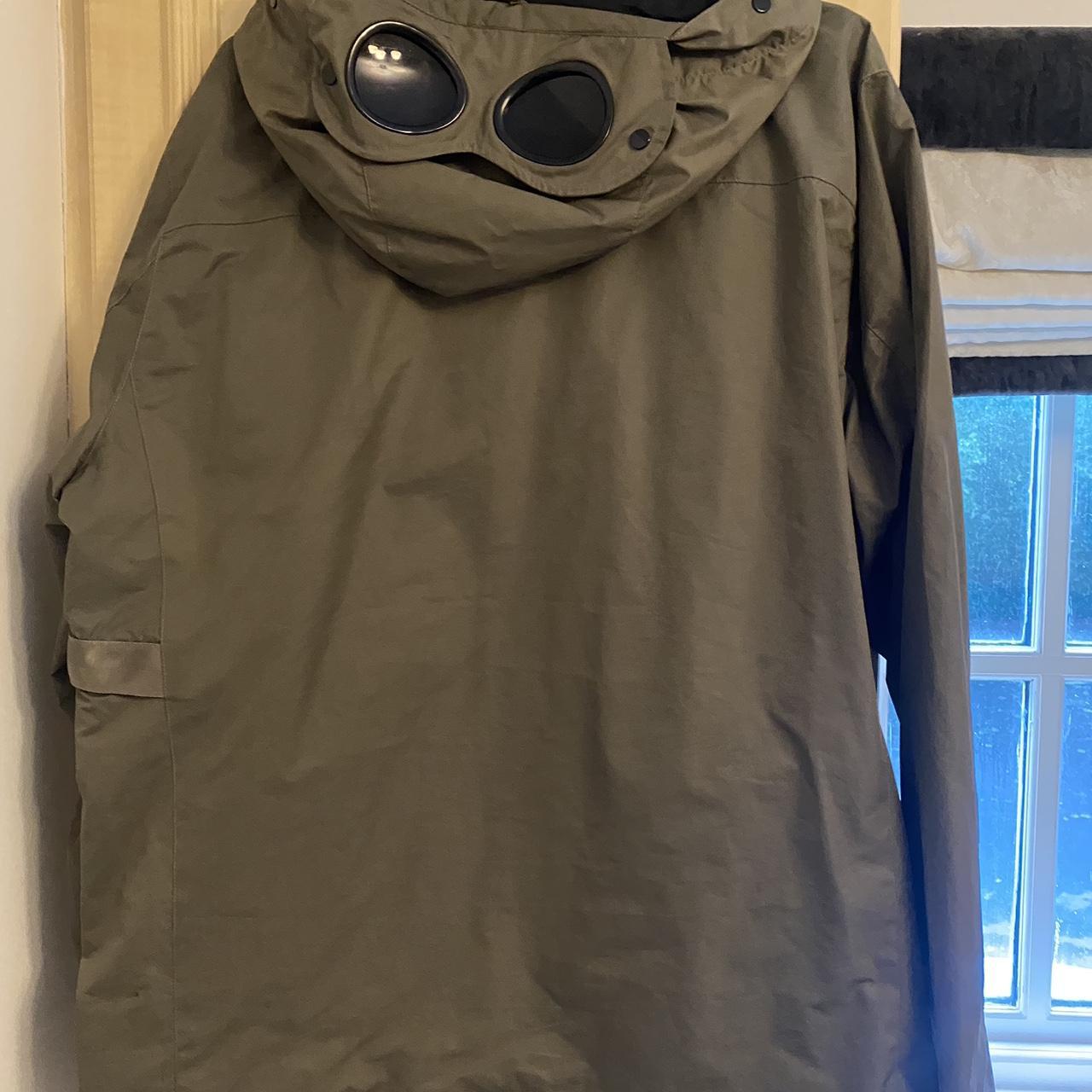 CP company khaki goggle waterproof jacket Size L... - Depop