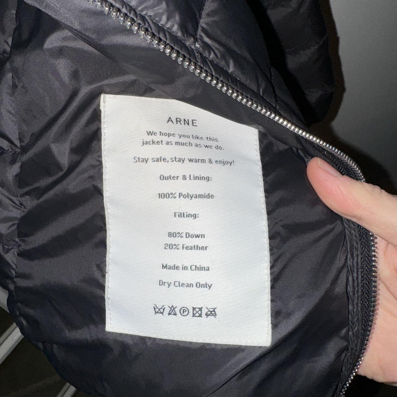 Arne men’s puffer jacket Size large - Depop