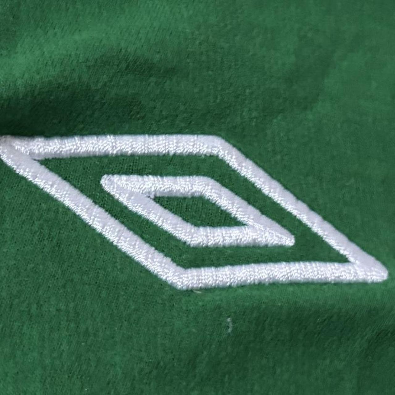 Retro Umbro Green and White New York Cosmos football... | Depop