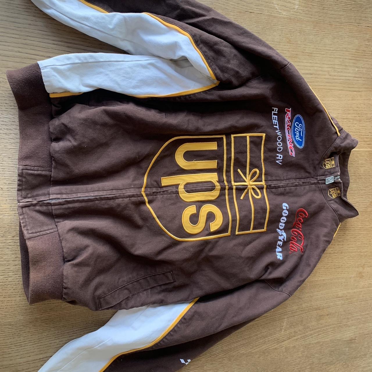 UPS Nascar Racing Jacket. Rare jacket, very trendy... - Depop