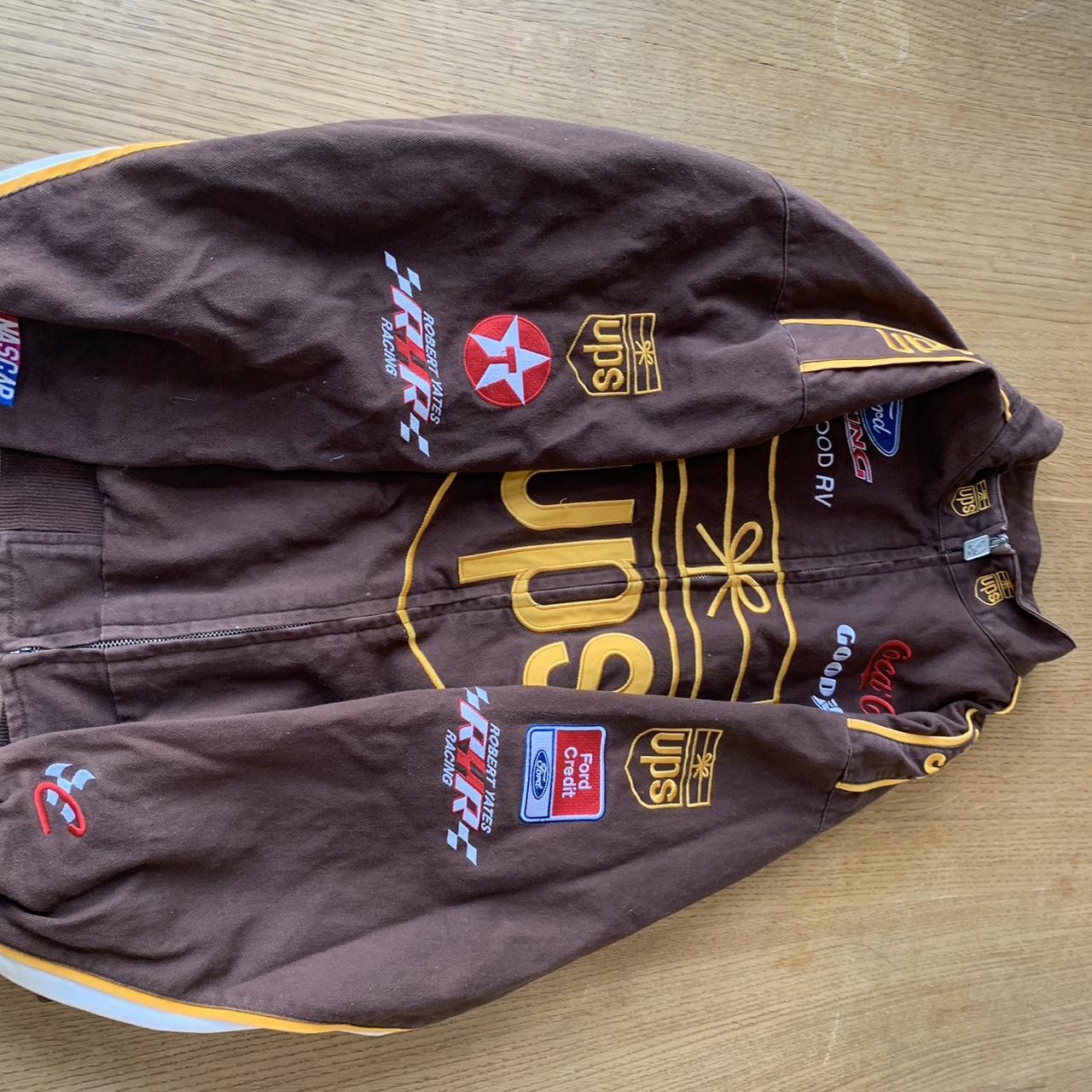 UPS Nascar Racing Jacket. Rare jacket, very trendy... - Depop