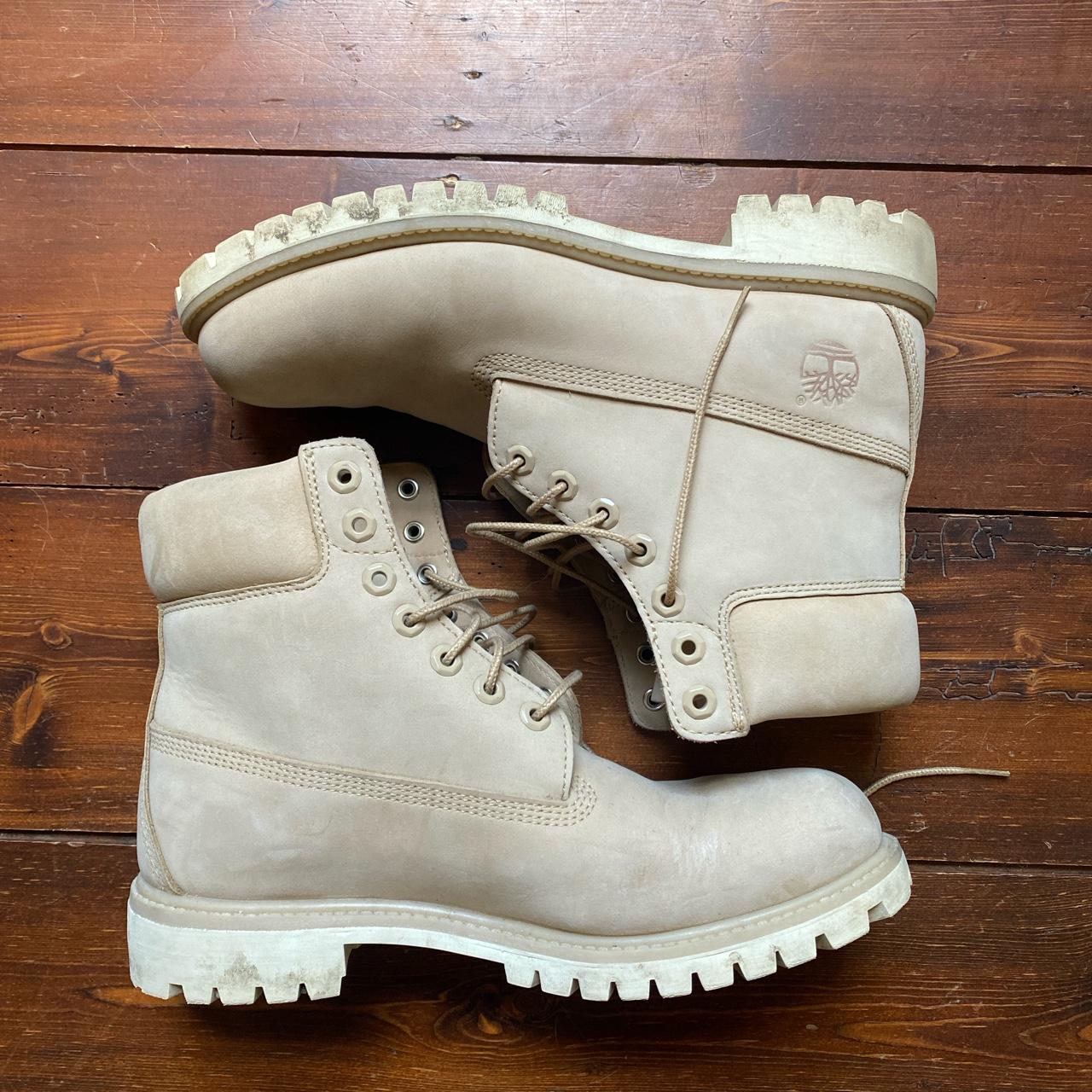Tan Timberland boots, in good condition, hardly... | Depop
